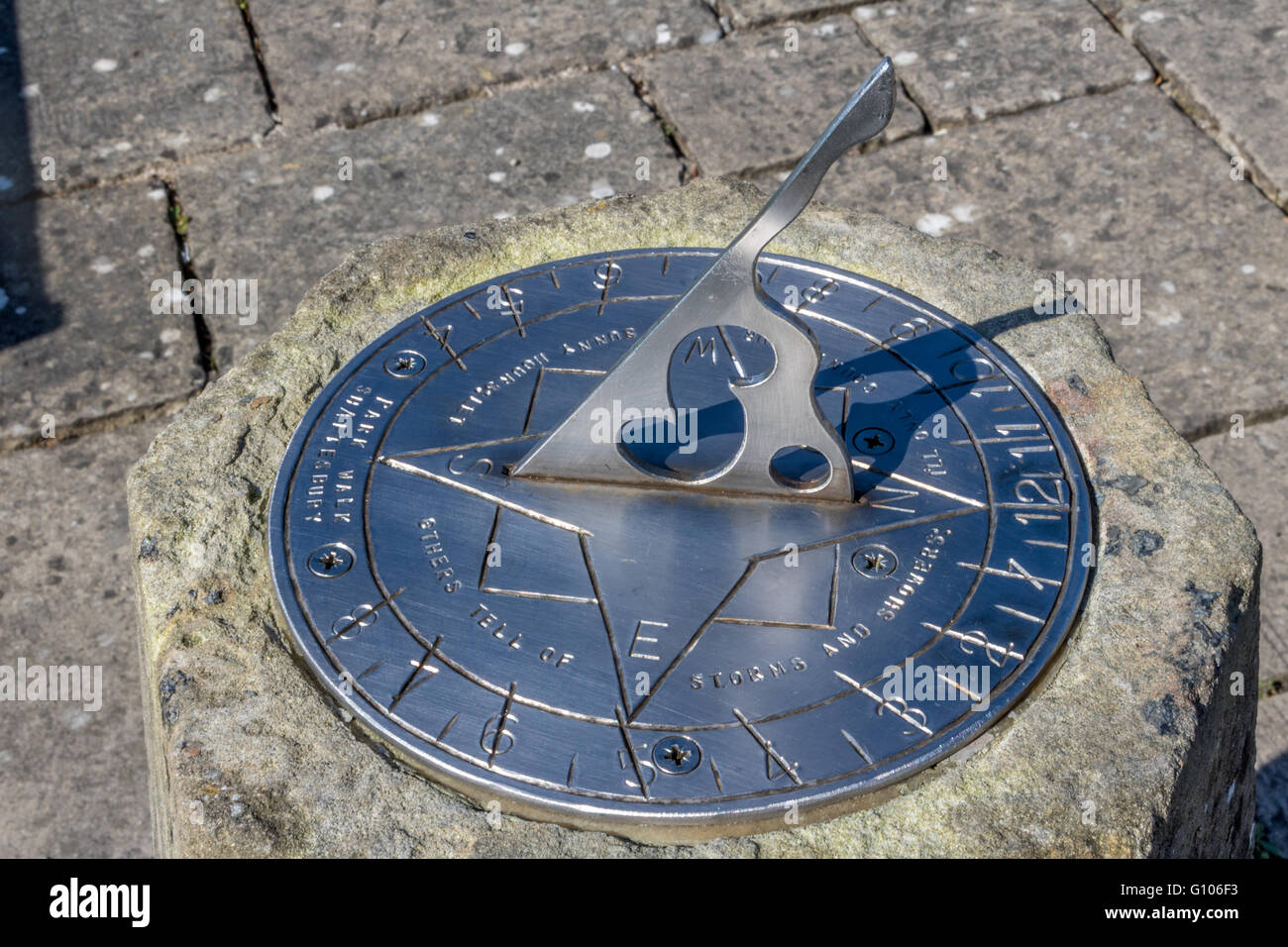 England Dorset Shaftesbury Sundial Stock Photo - Alamy