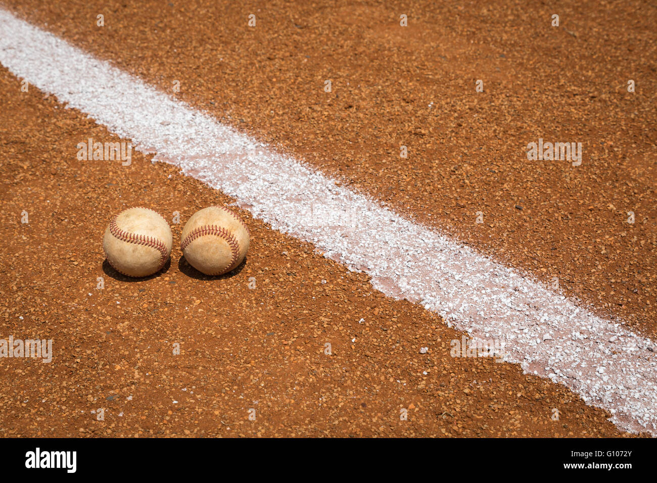 Baseball on a little league baseball field in spring Stock Photo - Alamy