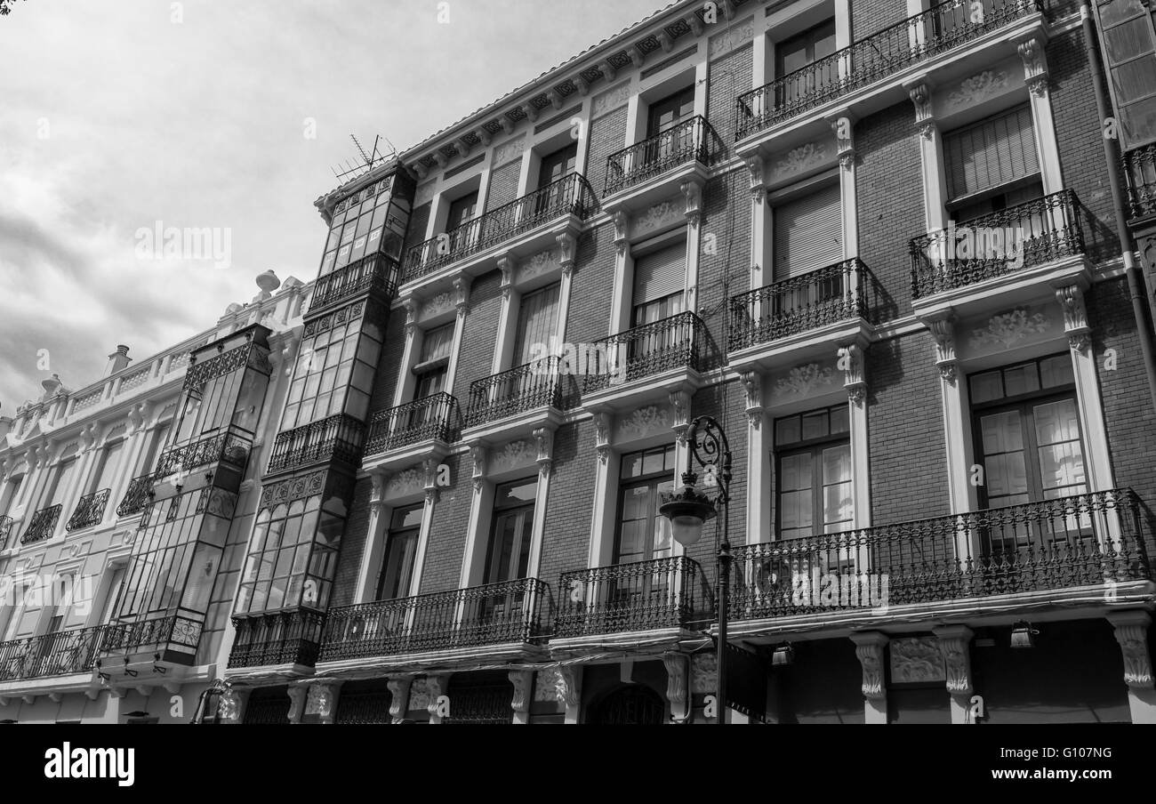 Old building in town Black and White Stock Photos & Images - Alamy