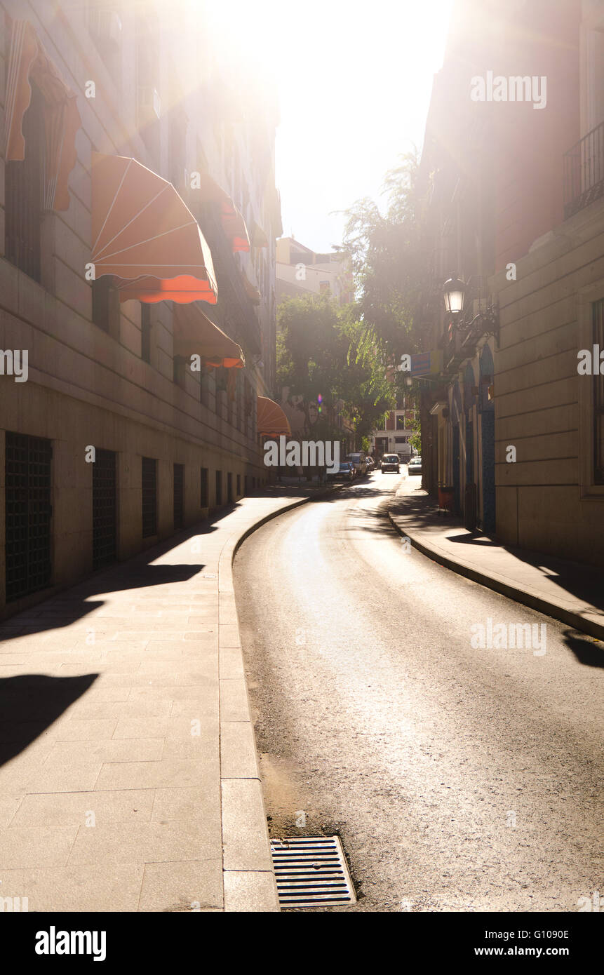 Madrid street view Stock Photo - Alamy