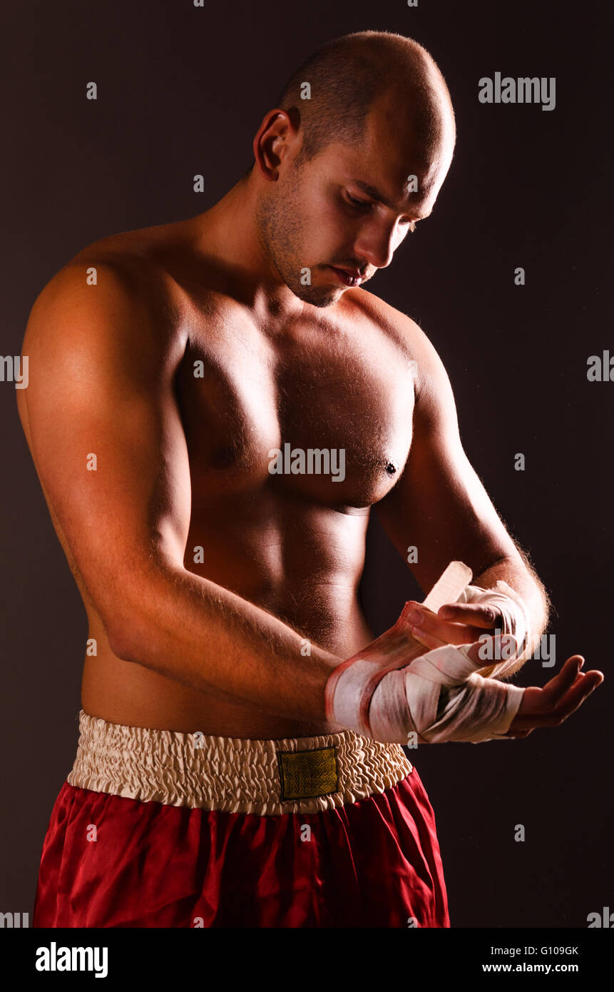 Male warrior fighter body hi-res stock photography and images - Alamy