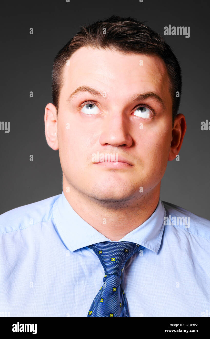 man is looking up Stock Photo - Alamy