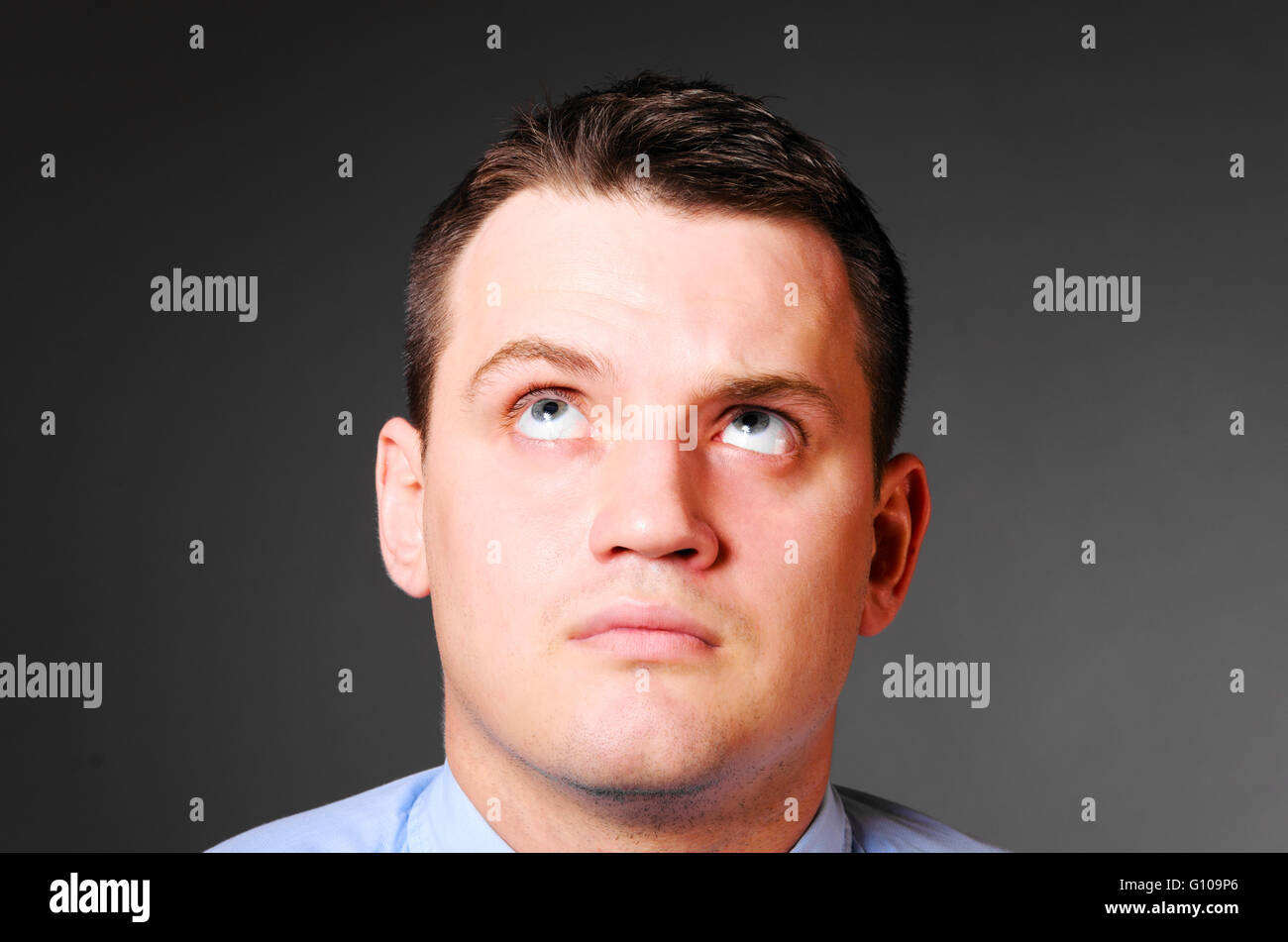 man is looking up Stock Photo - Alamy