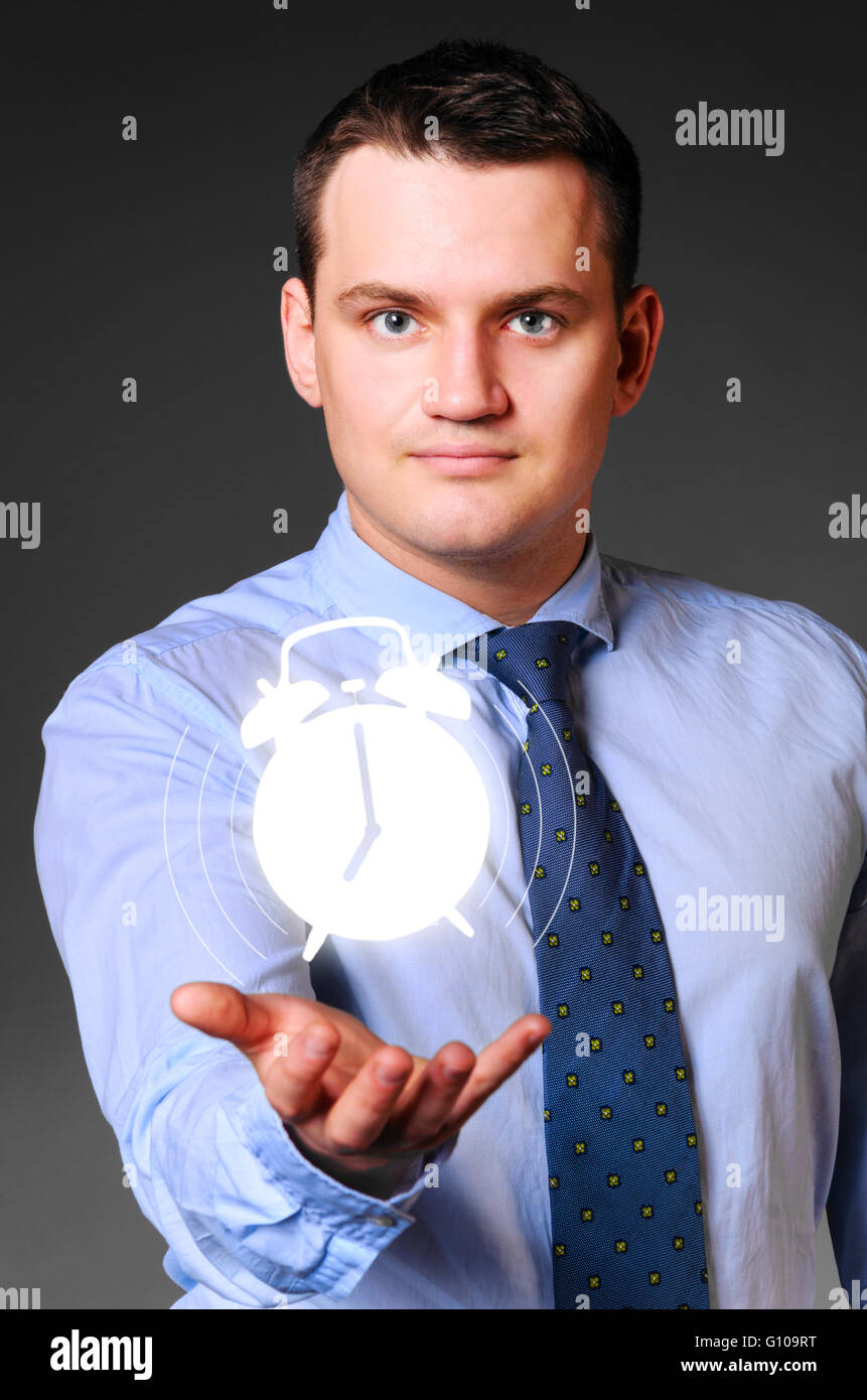 Young adult business clock hi-res stock photography and images - Alamy