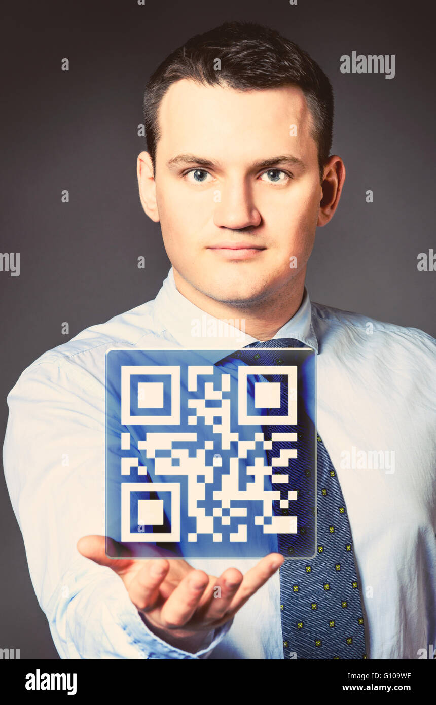 Qr code office hi-res stock photography and images - Alamy
