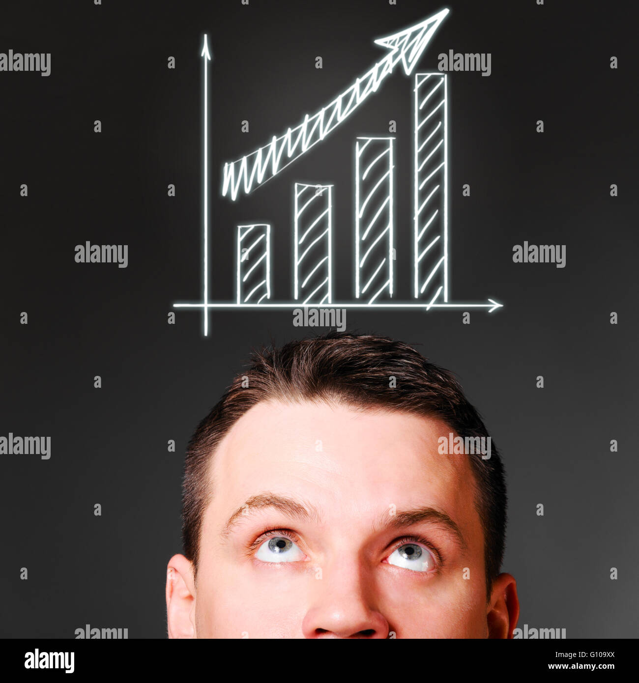 Rising bar chart hi-res stock photography and images - Alamy