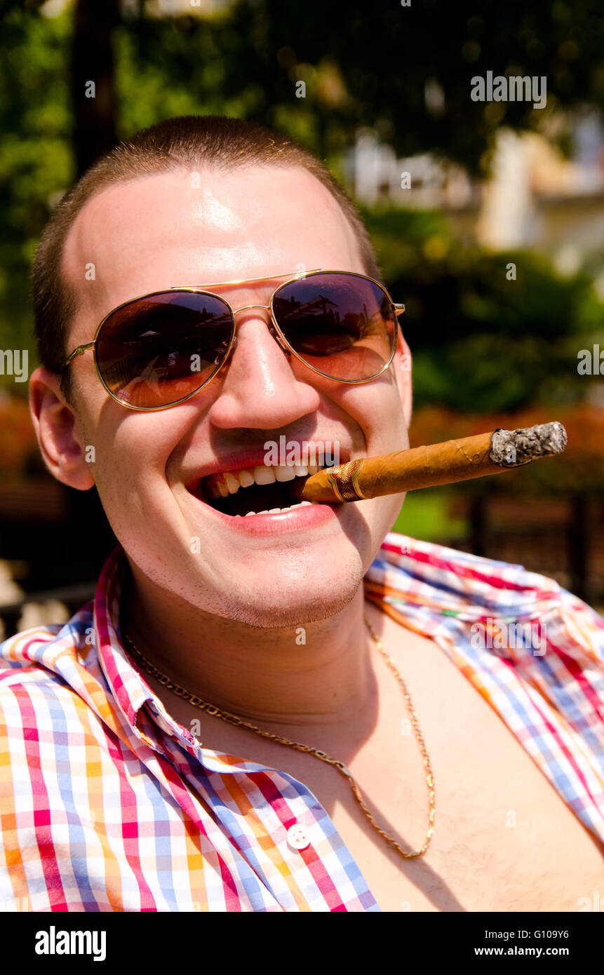 man with cigar Stock Photo - Alamy