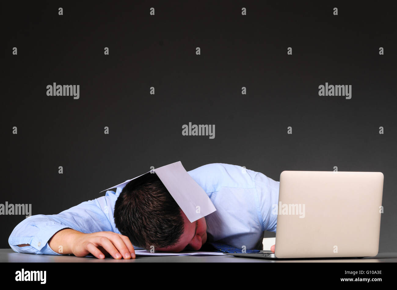 Tired business people sitting table hi-res stock photography and images ...