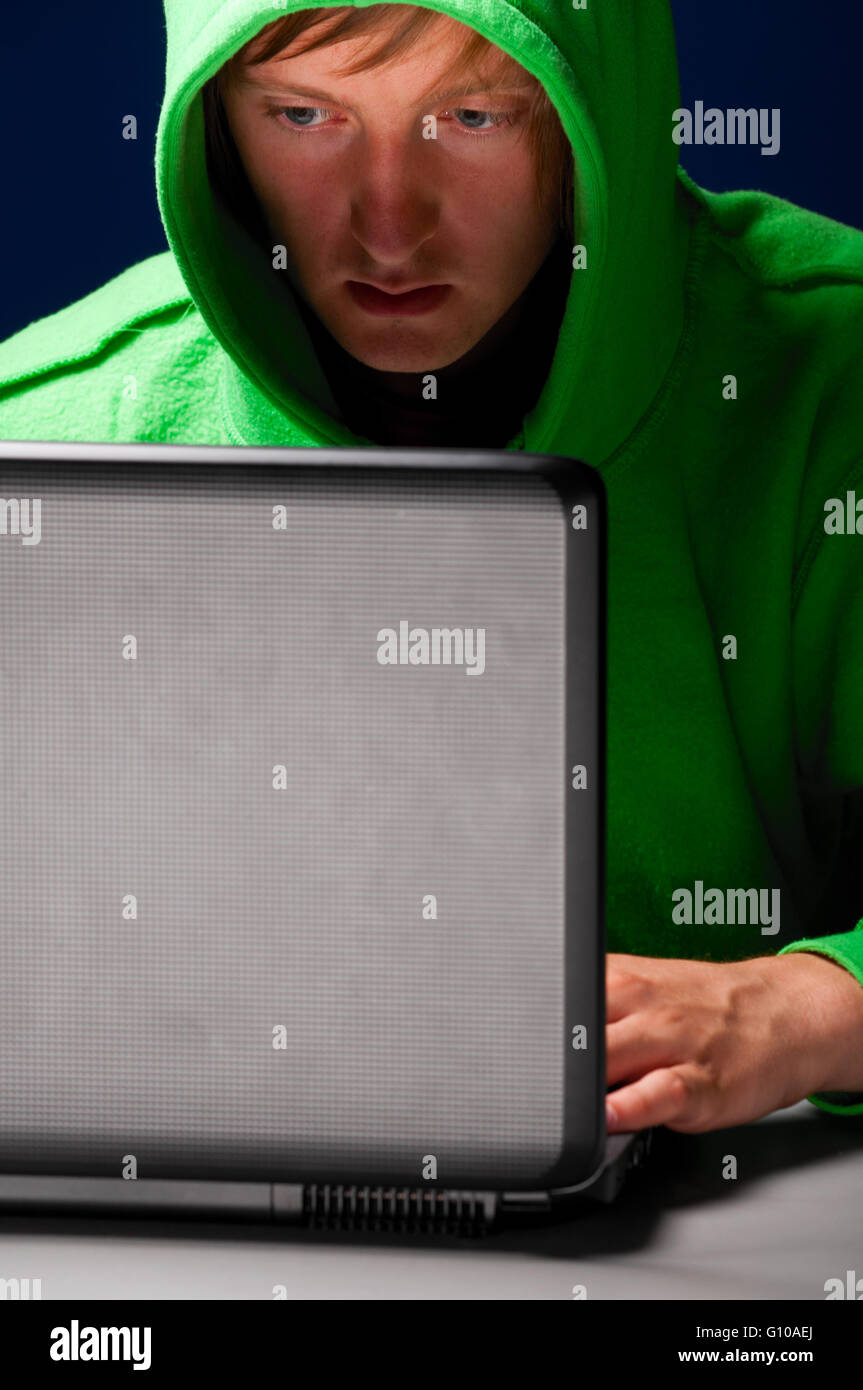 Hacker boy hi-res stock photography and images - Alamy