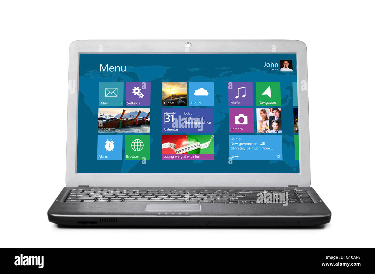 Laptop avatar hi-res stock photography and images - Alamy