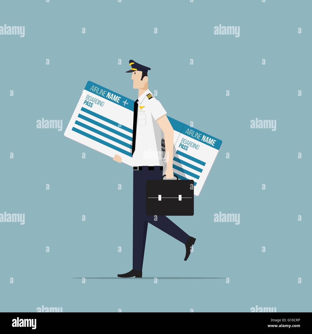 Captain boarding Stock Vector Images - Alamy