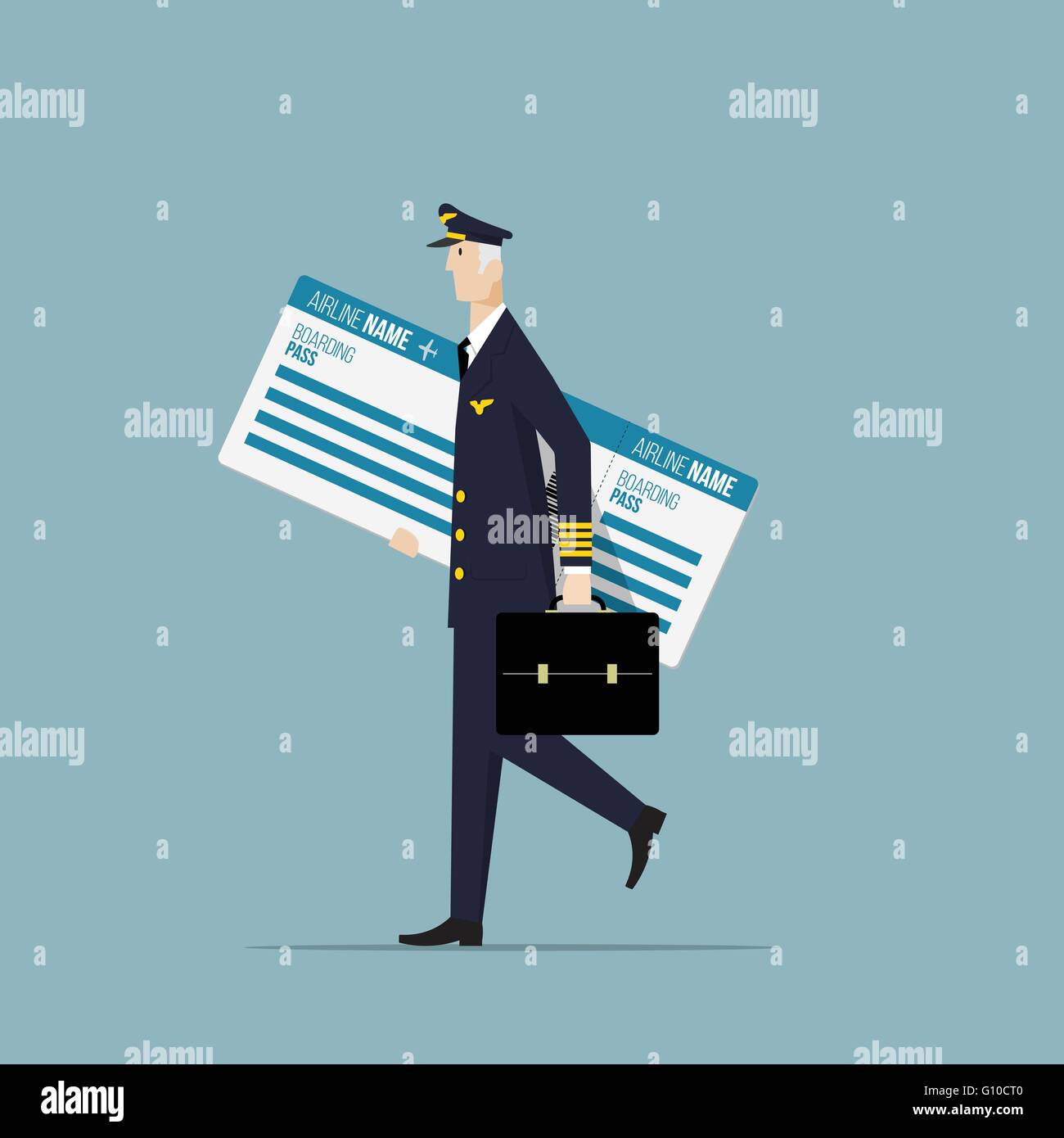 Captain boarding Stock Vector Images - Alamy