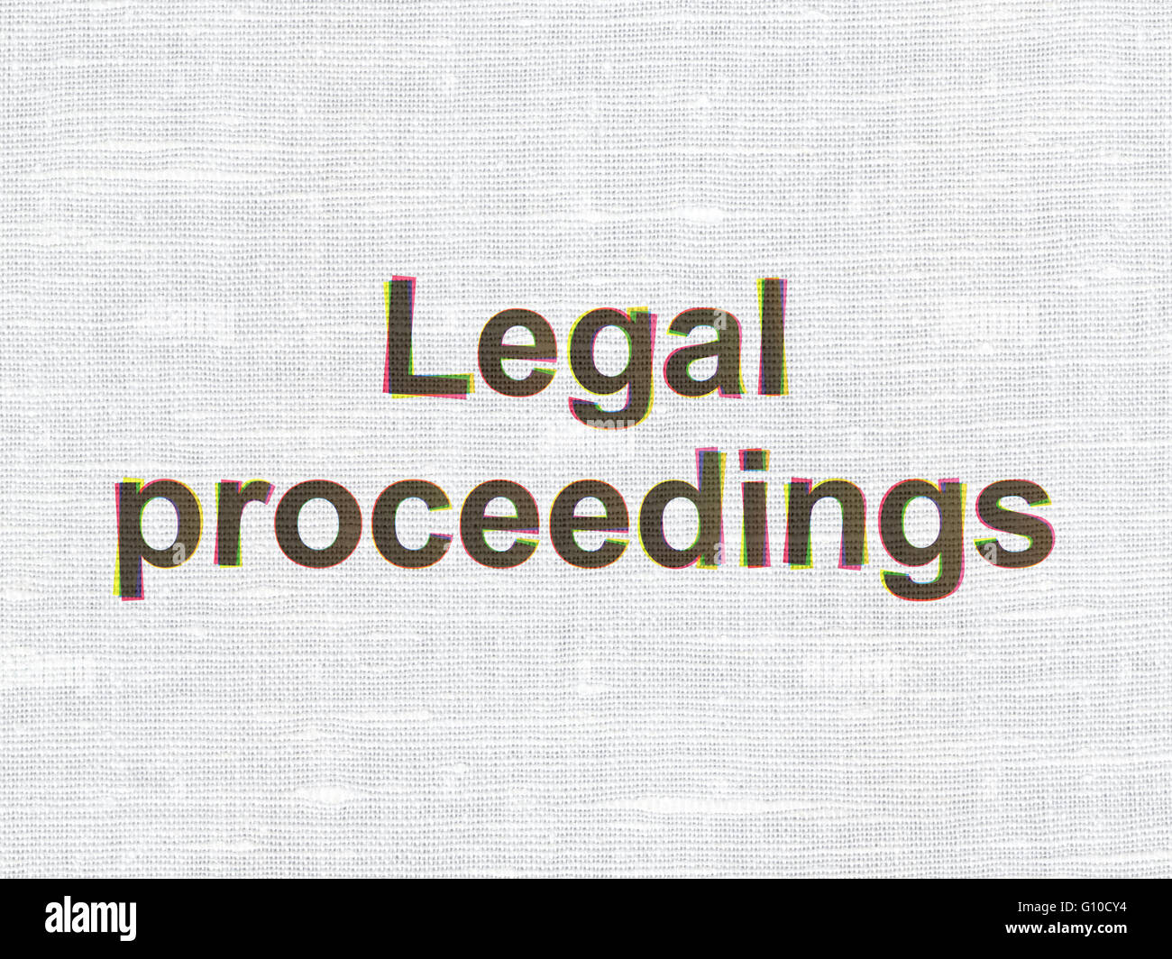 Law concept: Legal Proceedings on fabric texture background Stock Photo ...
