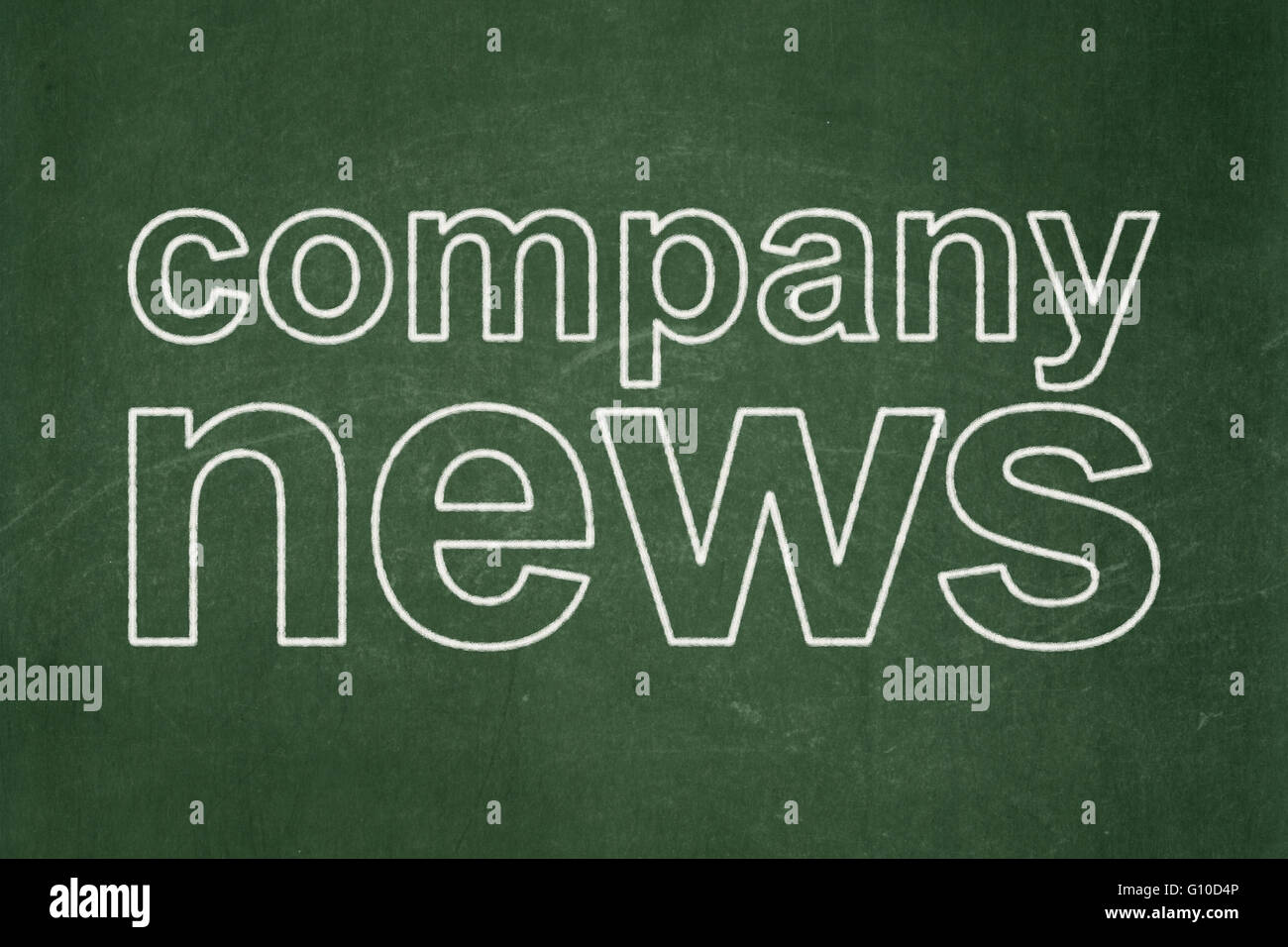 News concept: Company News on chalkboard background Stock Photo - Alamy