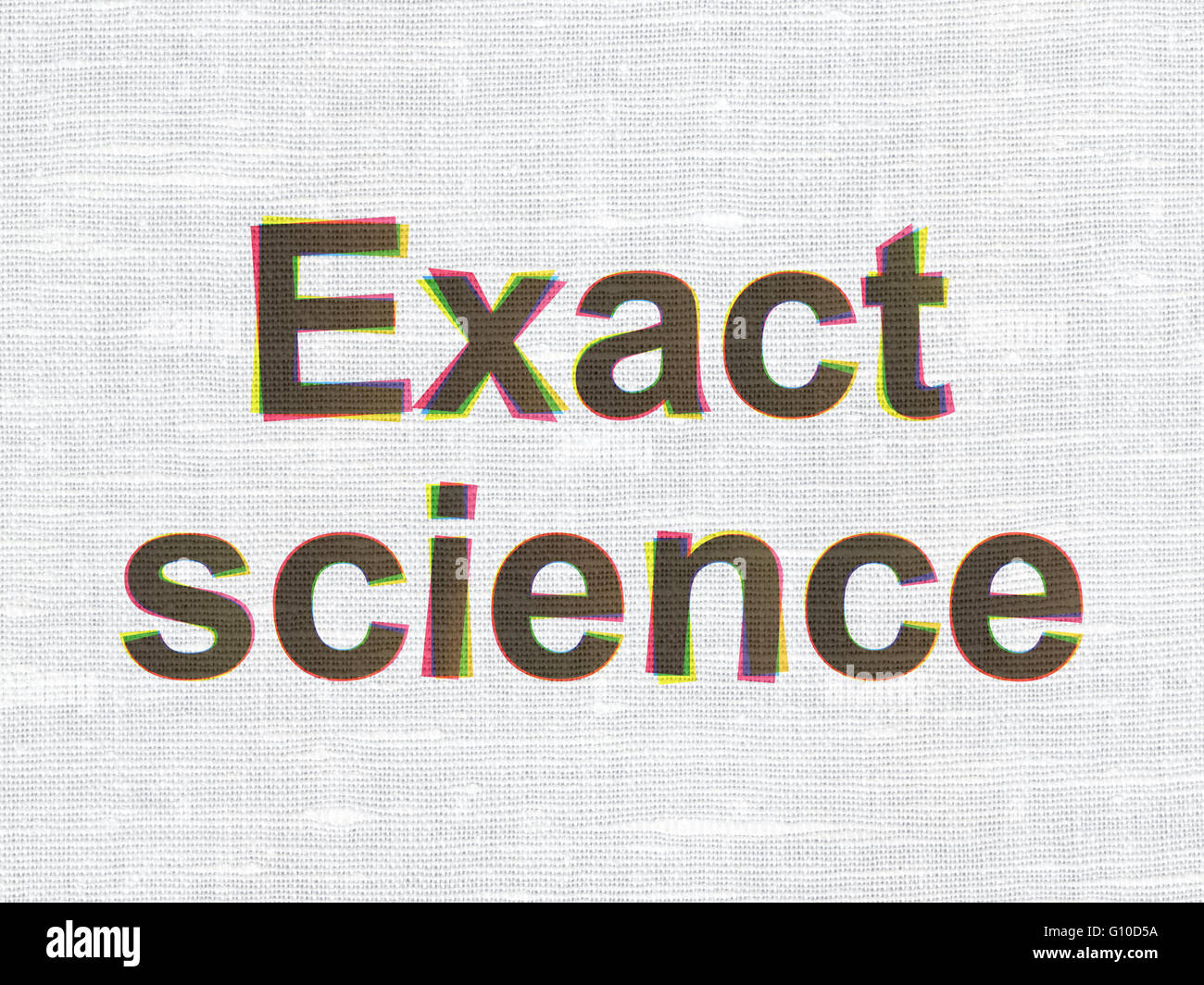 Science concept: Exact Science on fabric texture background Stock Photo ...