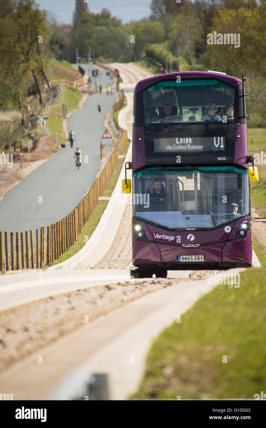 Leigh guided busway hi-res stock photography and images - Alamy