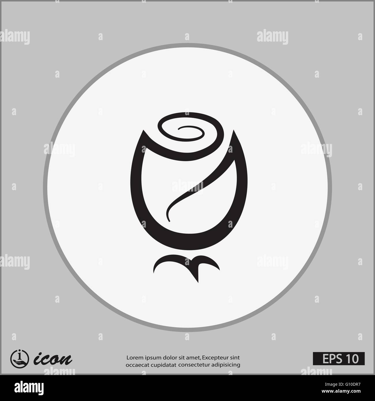 Pictograph of rose Stock Vector Image & Art - Alamy