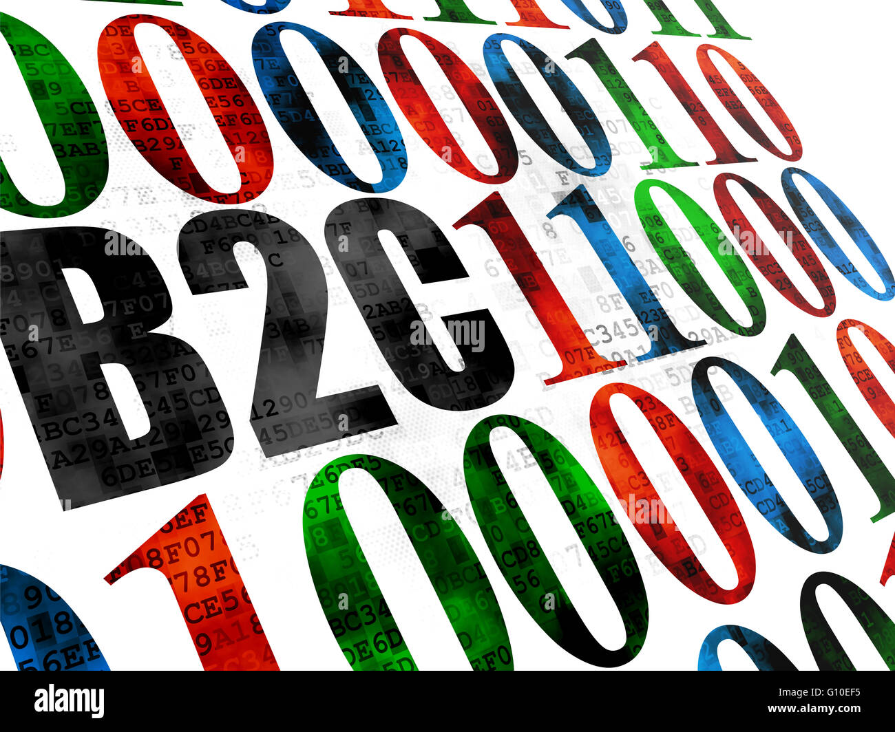 Business concept: B2c on Digital background Stock Photo - Alamy