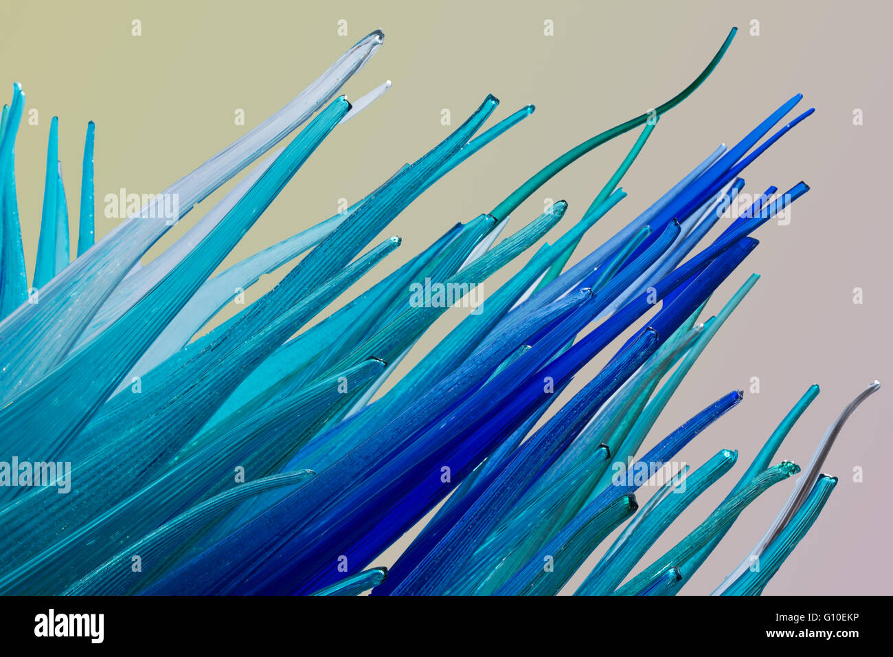 Detail of Blue Murano Glass Sculpture in Murano, Venice - Italy Stock ...