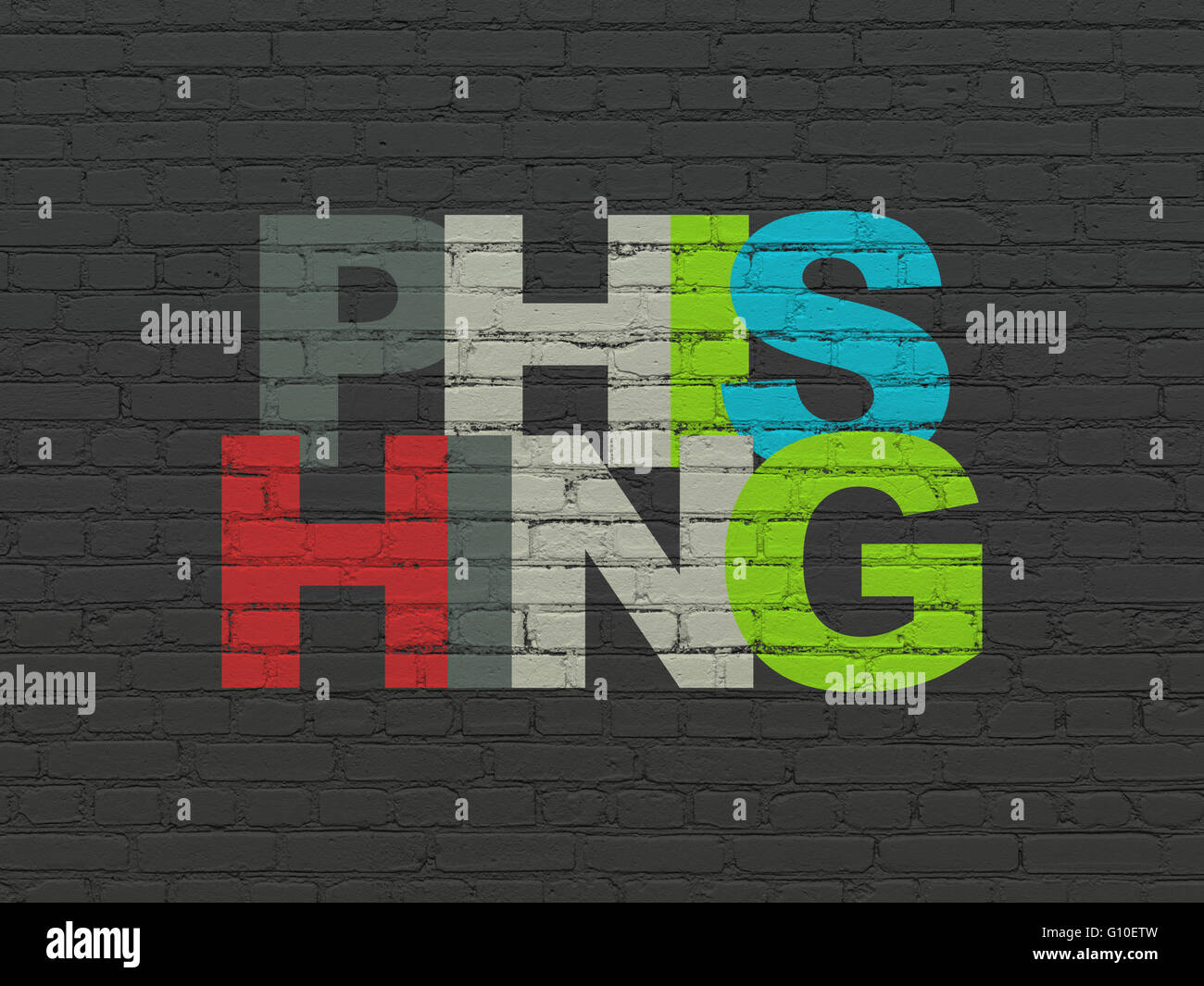 Safety concept: Phishing on wall background Stock Photo - Alamy