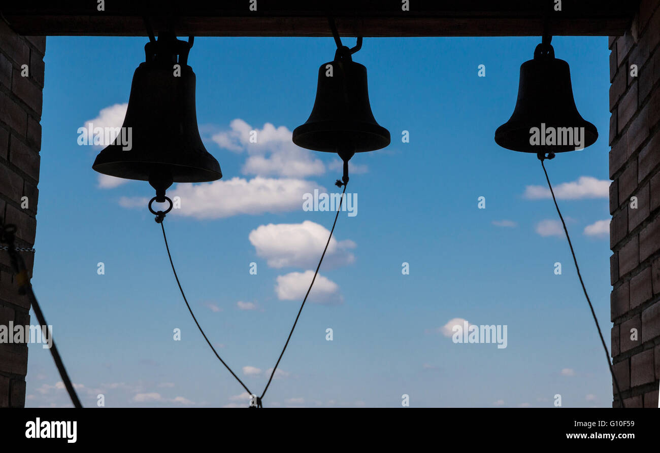 The bells in the belfry Stock Photo - Alamy