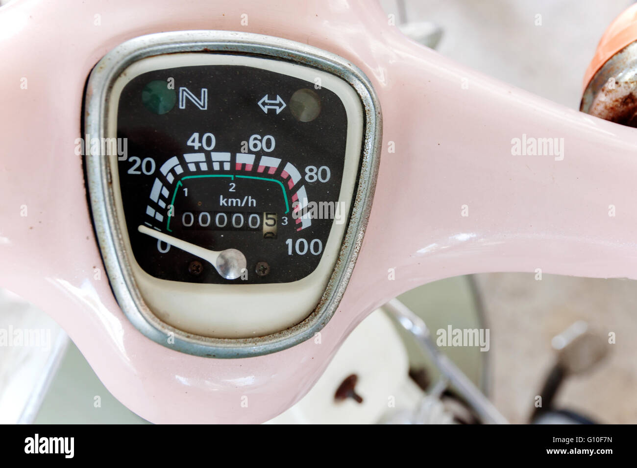 Speedometer vintage motorcycle hi-res stock photography and images - Alamy