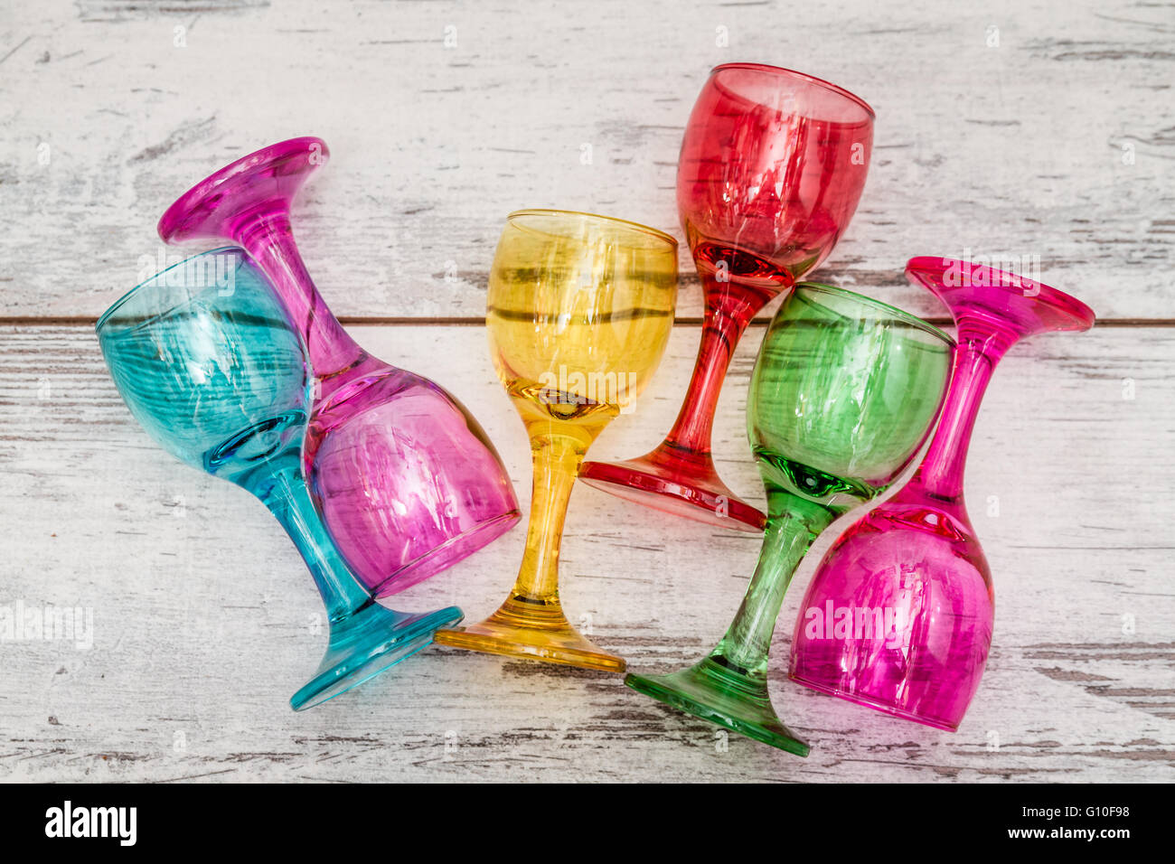 Multi colored glasses hi-res stock photography and images - Alamy