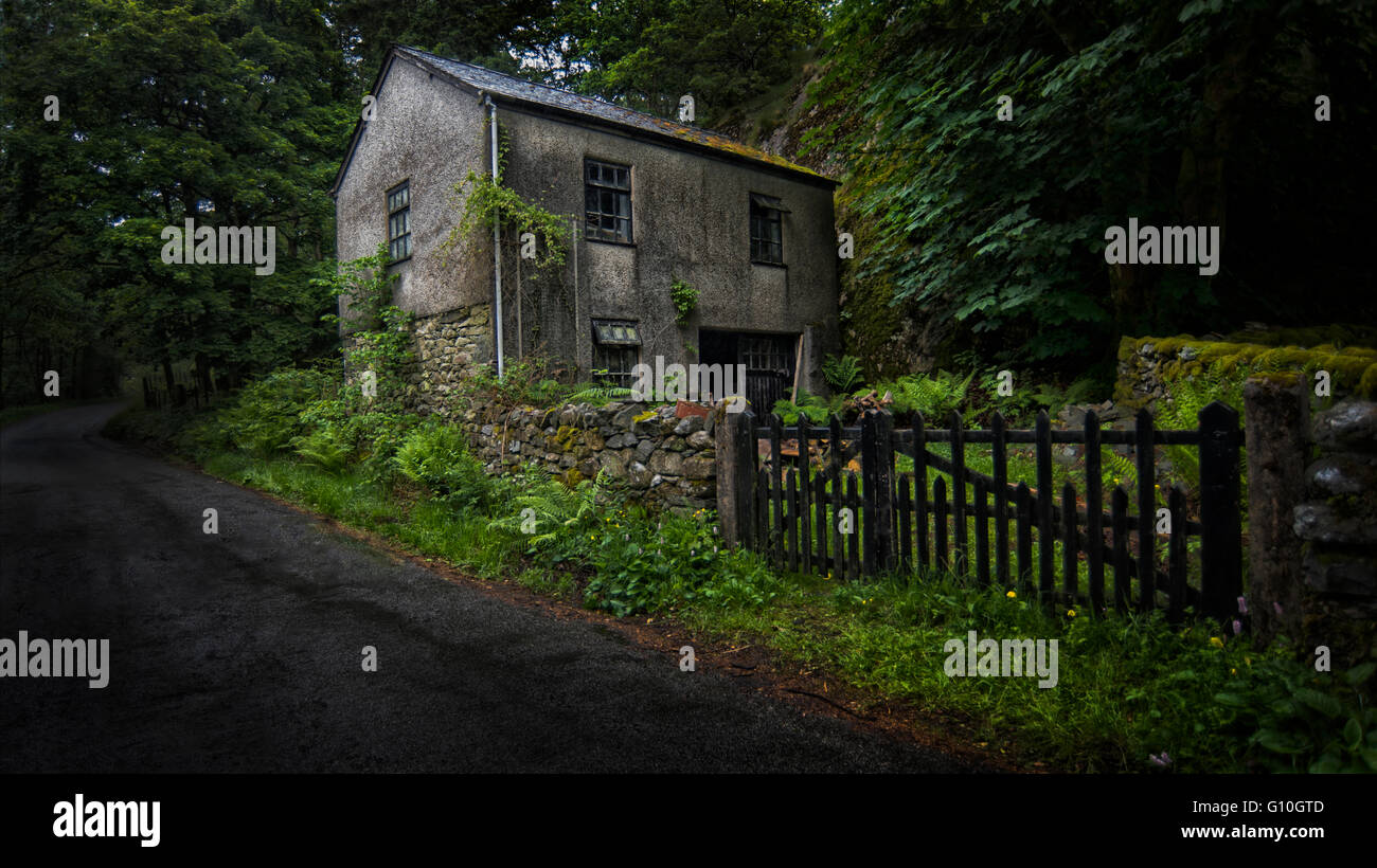 An Old Haunted Cottage Stock Photo - Alamy