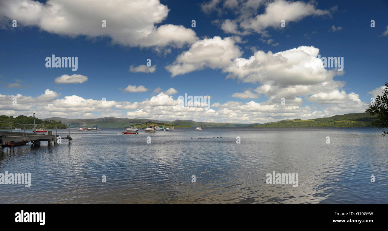 Island of Inchmurrin the largest of the many islands in Lock Lomond and ...