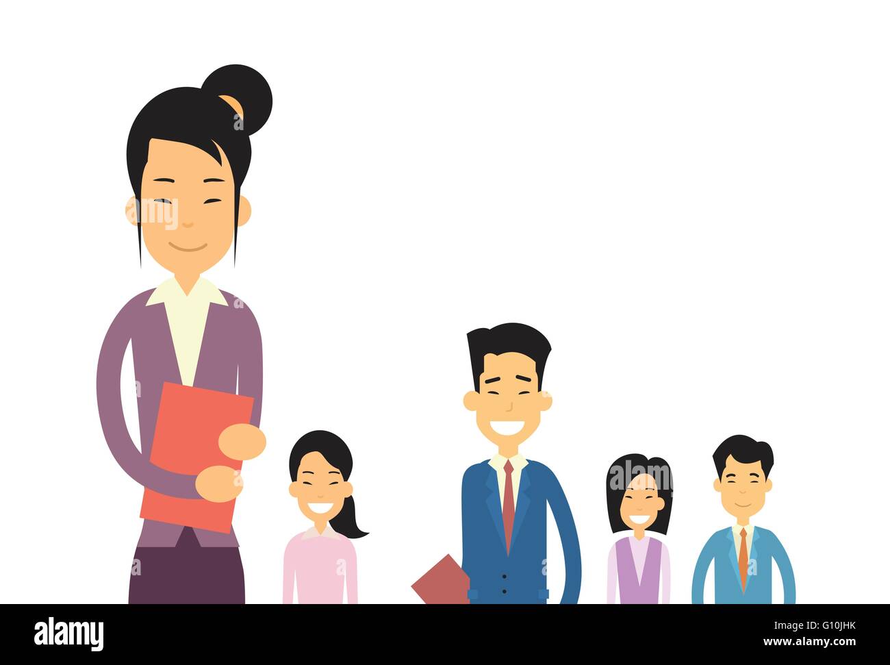 Chinese crowd business Stock Vector Images - Alamy