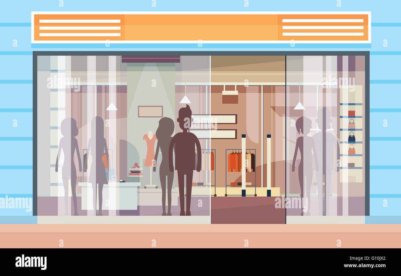 Fashion show mall shopping center Stock Vector Images - Alamy