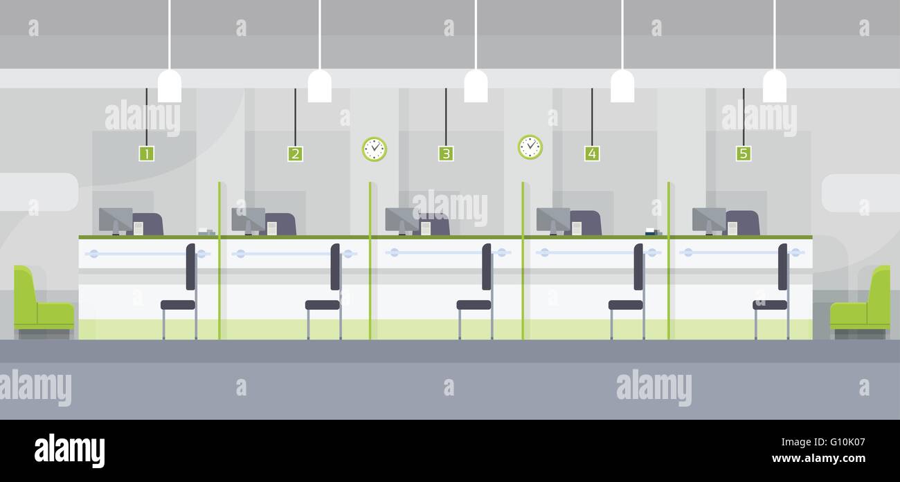 Bank cashier room Stock Vector Images - Alamy