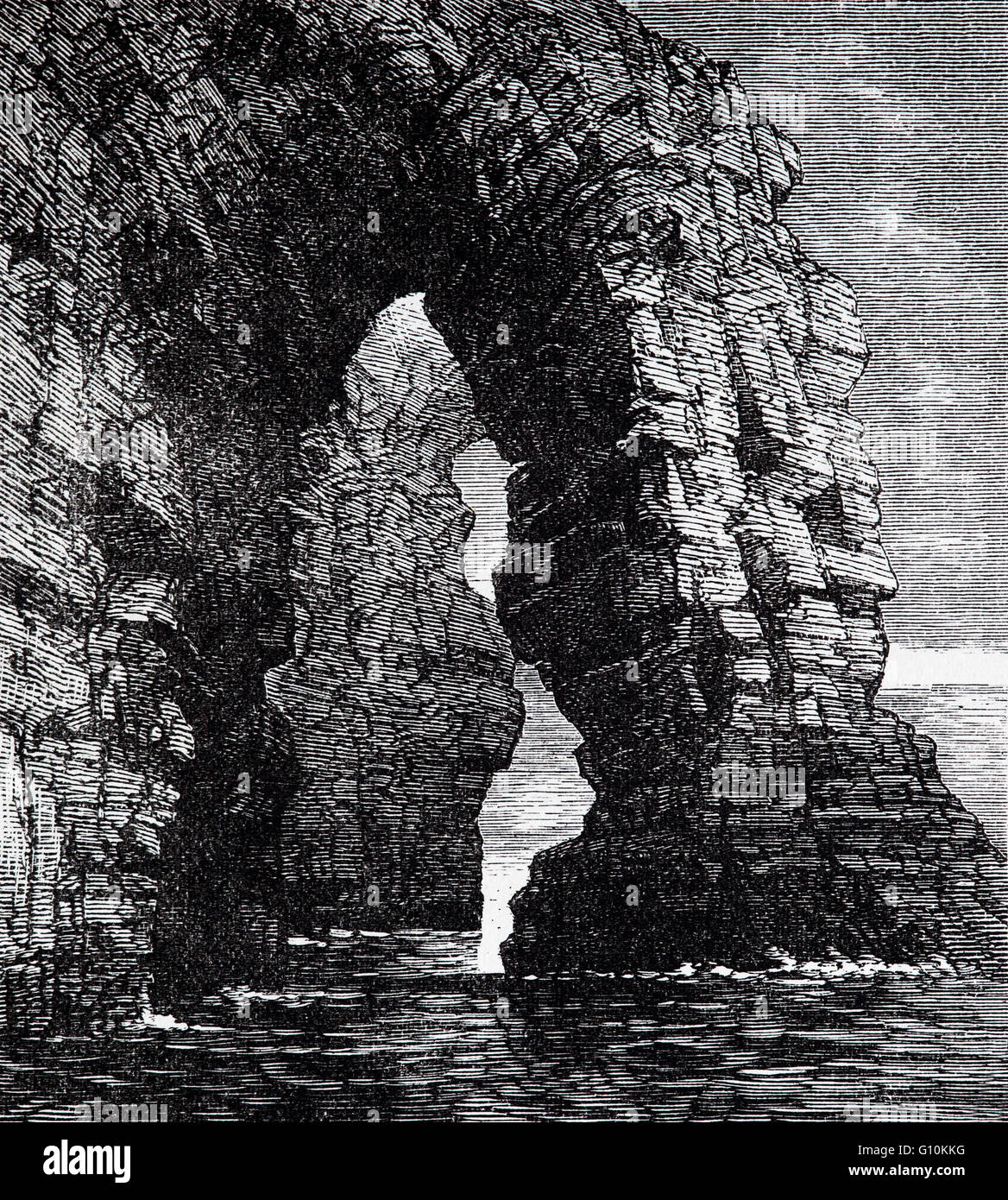 The Gloop is a collapsed cave separated from the sea by an arch 70 ...