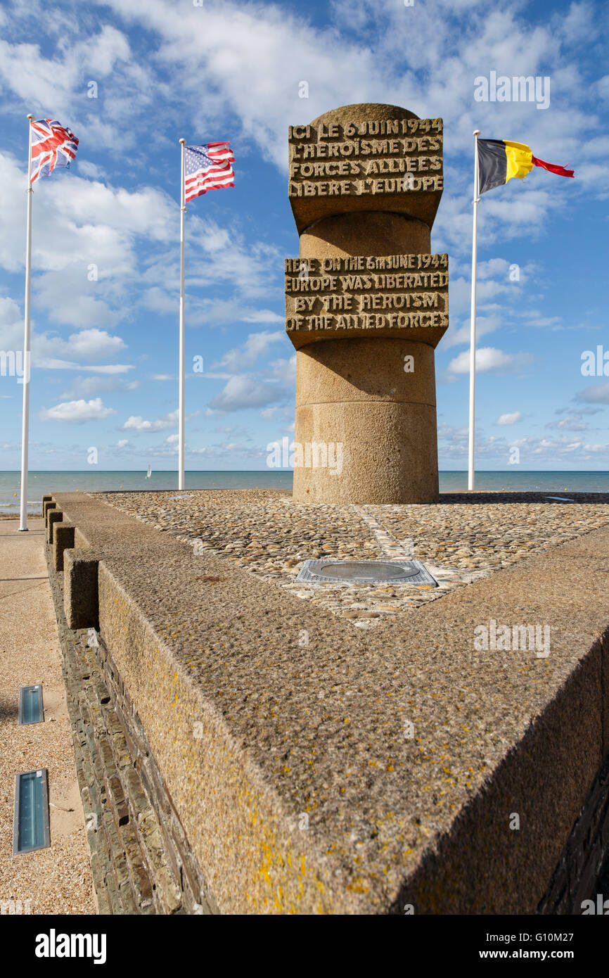 D-day liberation memorial, Luc-sur-Mer, Calvados, Basse-Normandie ...