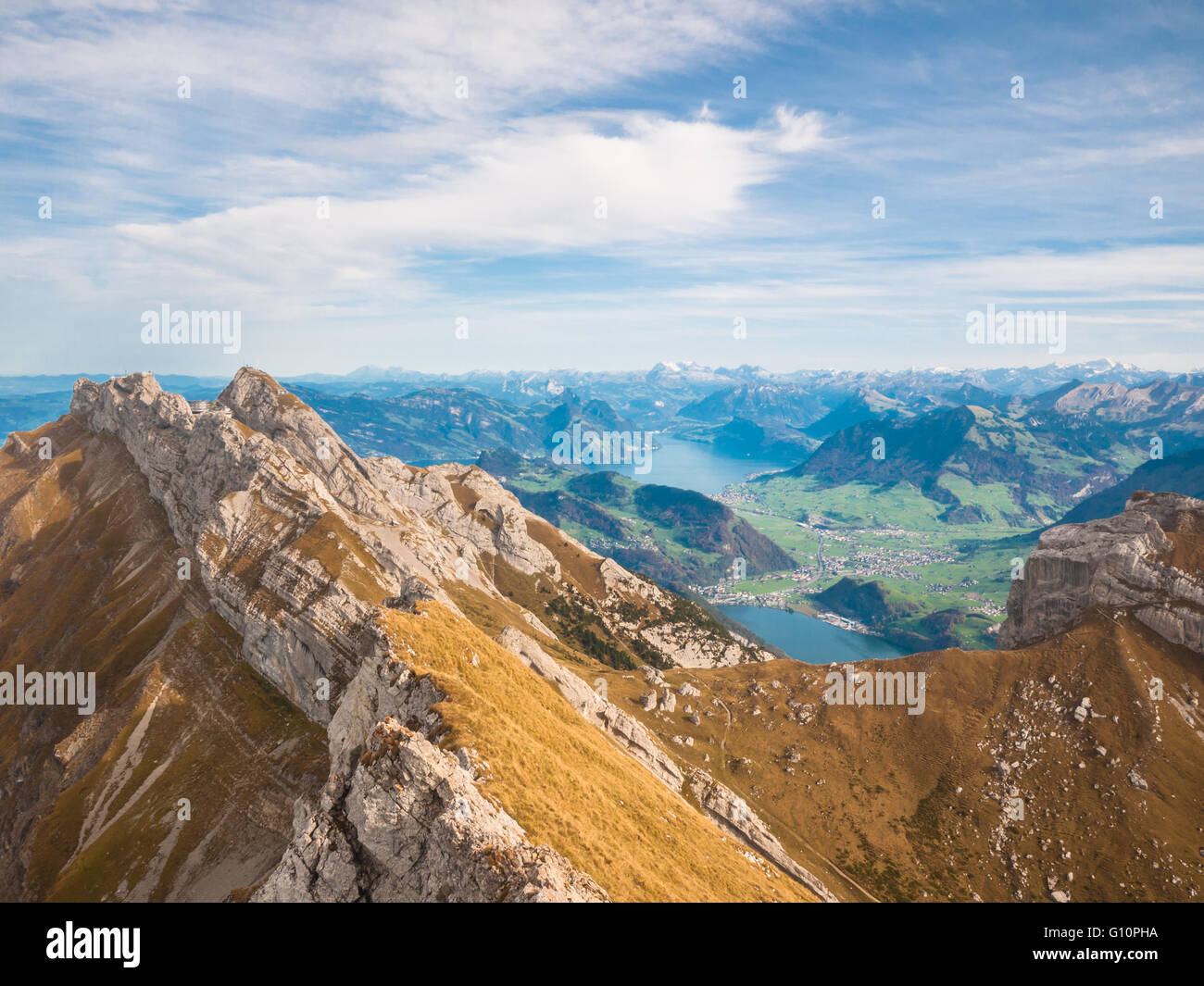 Beautiful alps lake panorama hi-res stock photography and images - Alamy