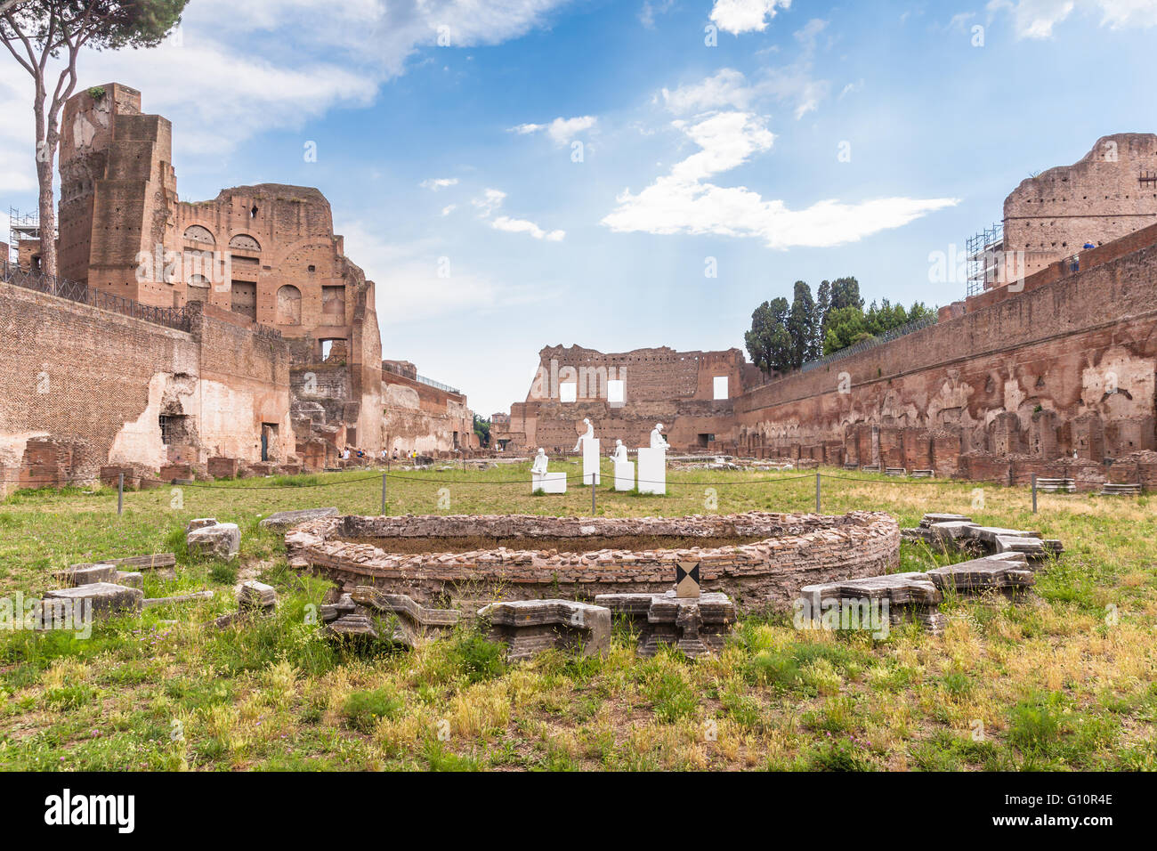View of the ancient ruin from colosseum, Rome, Italy Stock Photo - Alamy