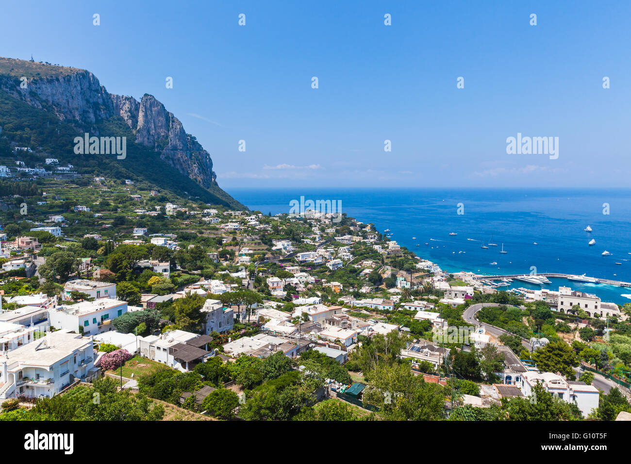 Capri italy beach aerial hi-res stock photography and images - Alamy