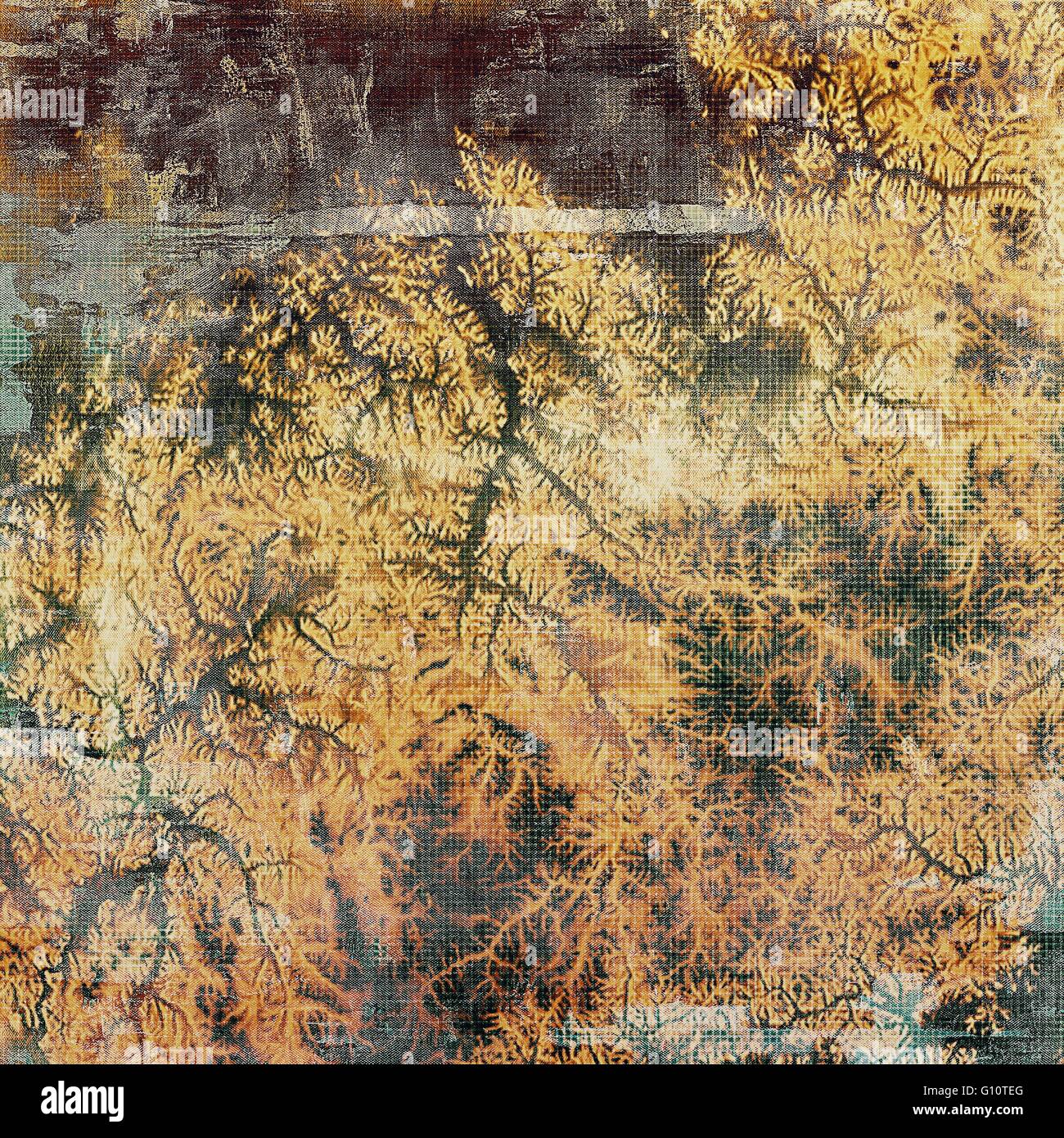 Vintage decorative texture with grunge design elements and different ...