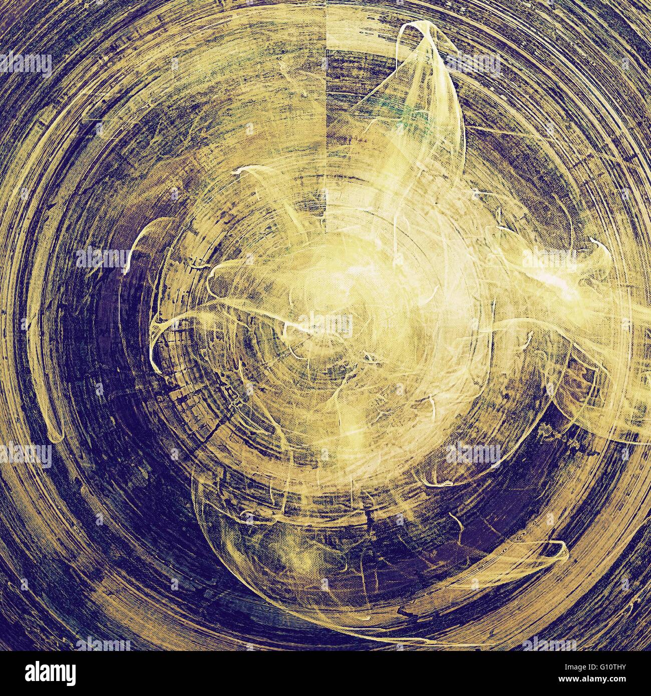 Spherical sharp textured background, aged vintage backdrop with grungy ...