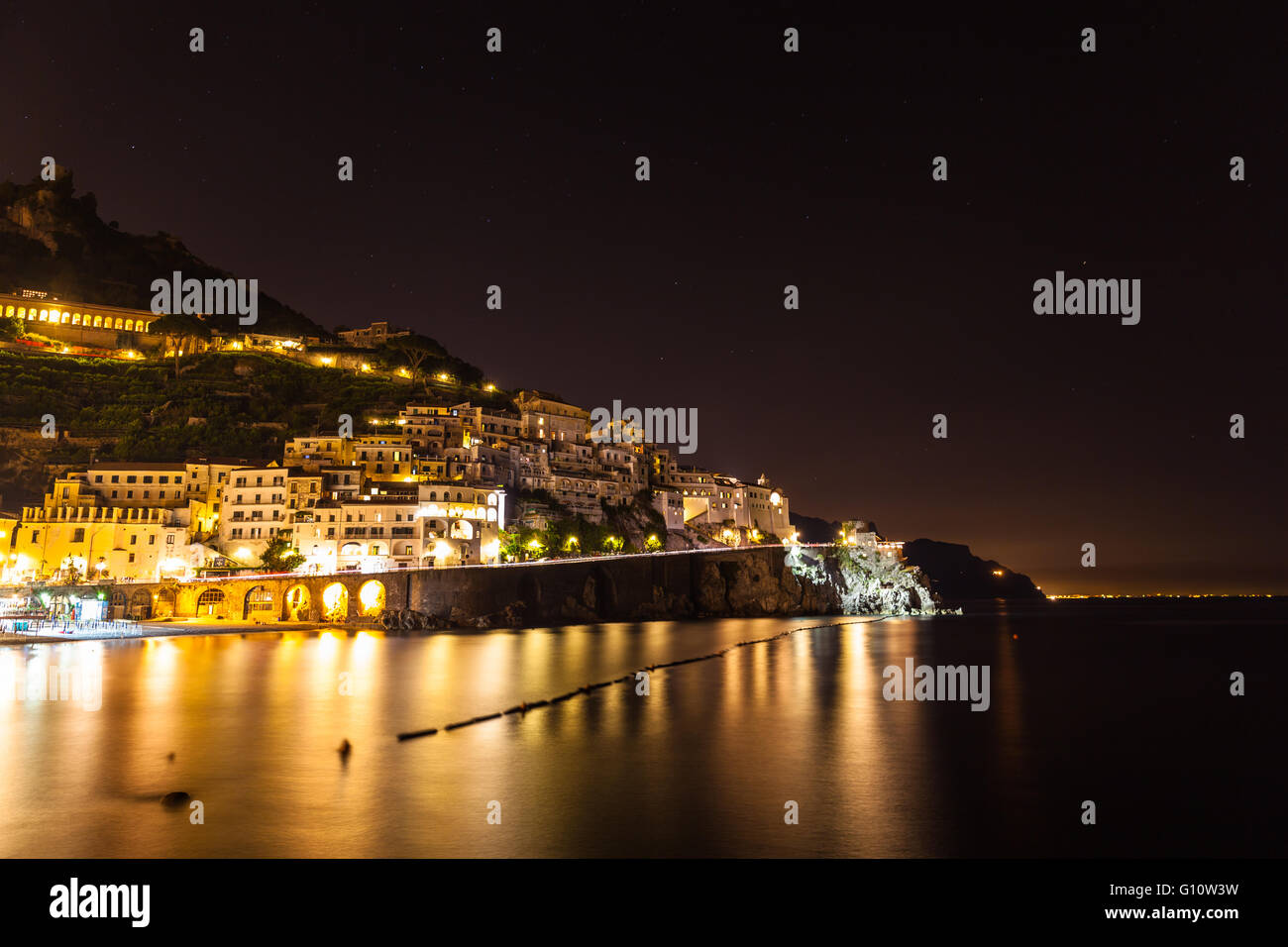 Amalfi coast night italy hi-res stock photography and images - Alamy