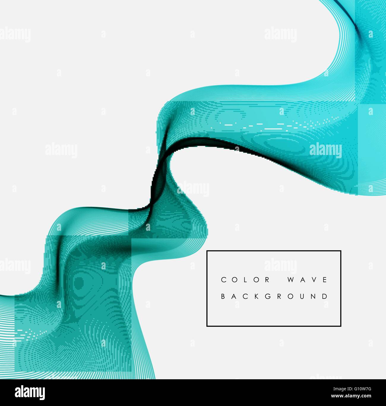 Abstract color blue wave design element. Vector Blue wave background ...