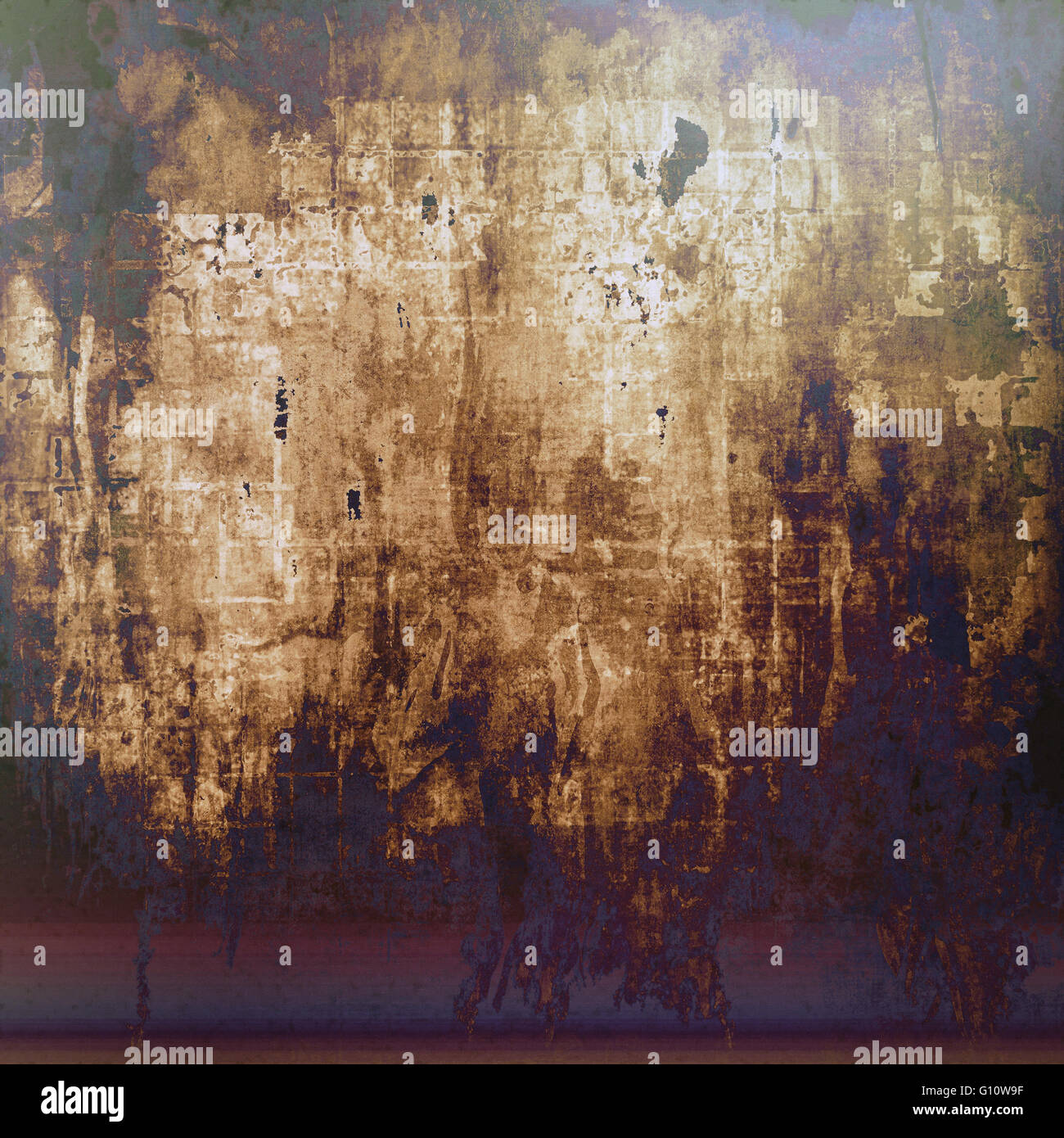 Retro style abstract background, aged graphic texture with different ...