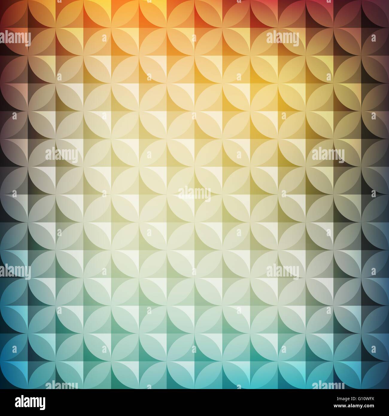 Vintage Abstract Circle Pattern With Decorative Geometric And Abstract