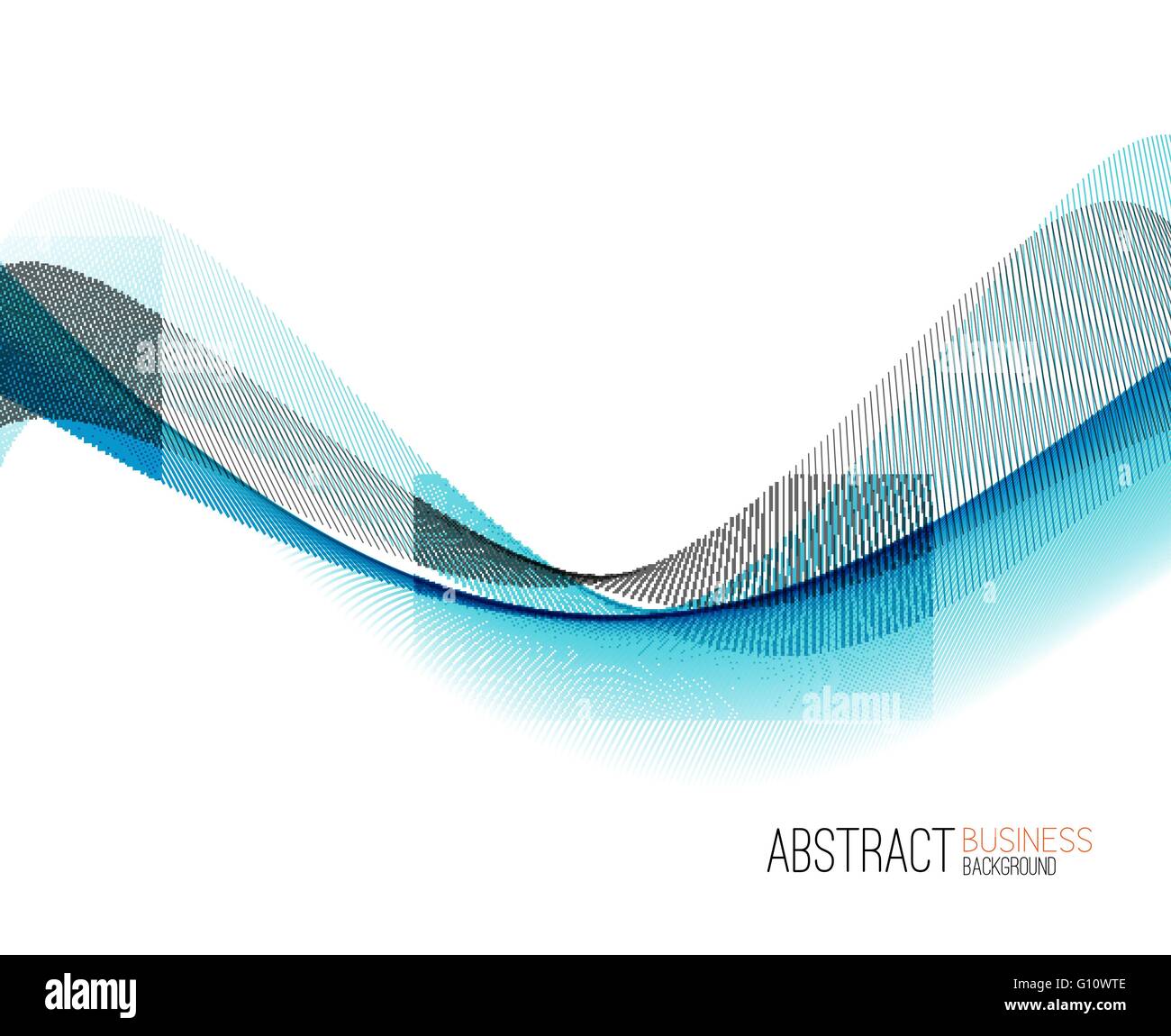 Abstract color blue wave design element. Vector Blue wave background ...