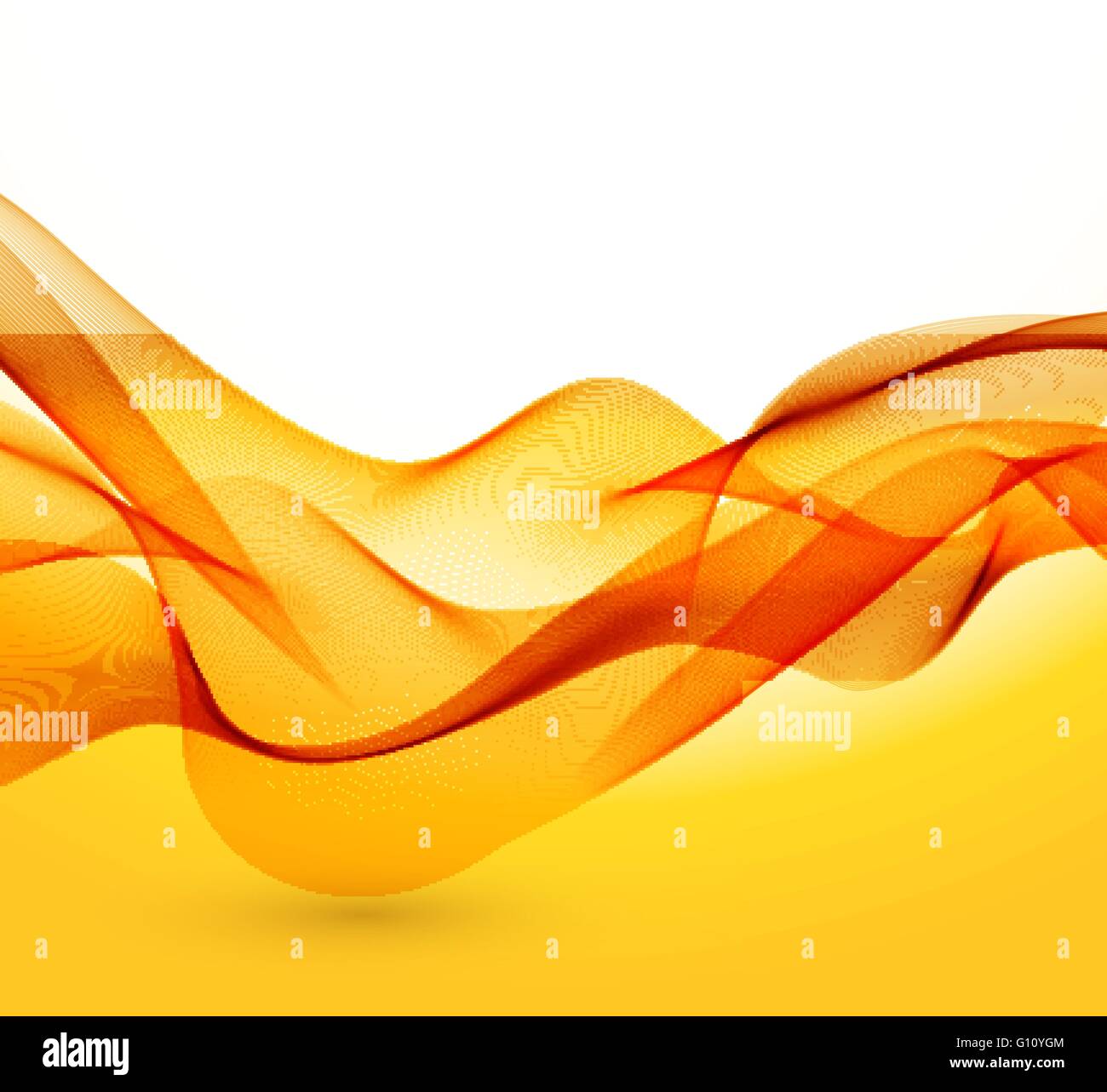 Abstract motion smooth color wave vector. Curve orange lines Stock ...