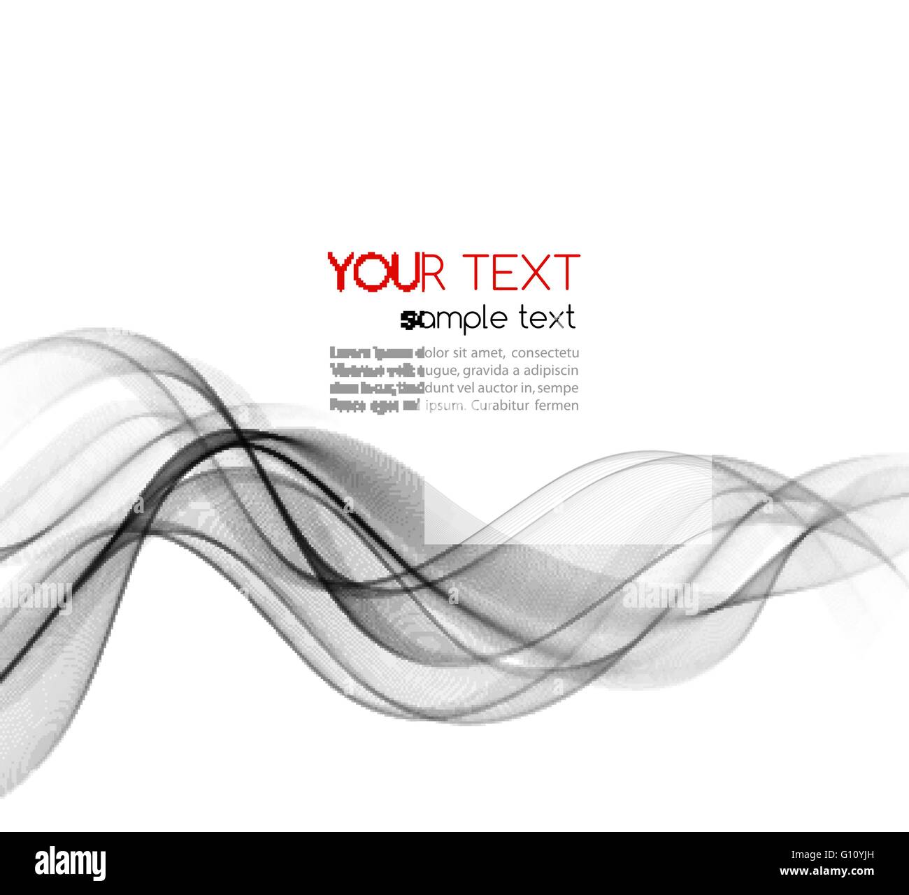 Abstract gray color wave design element. Gray wave Stock Vector Image ...