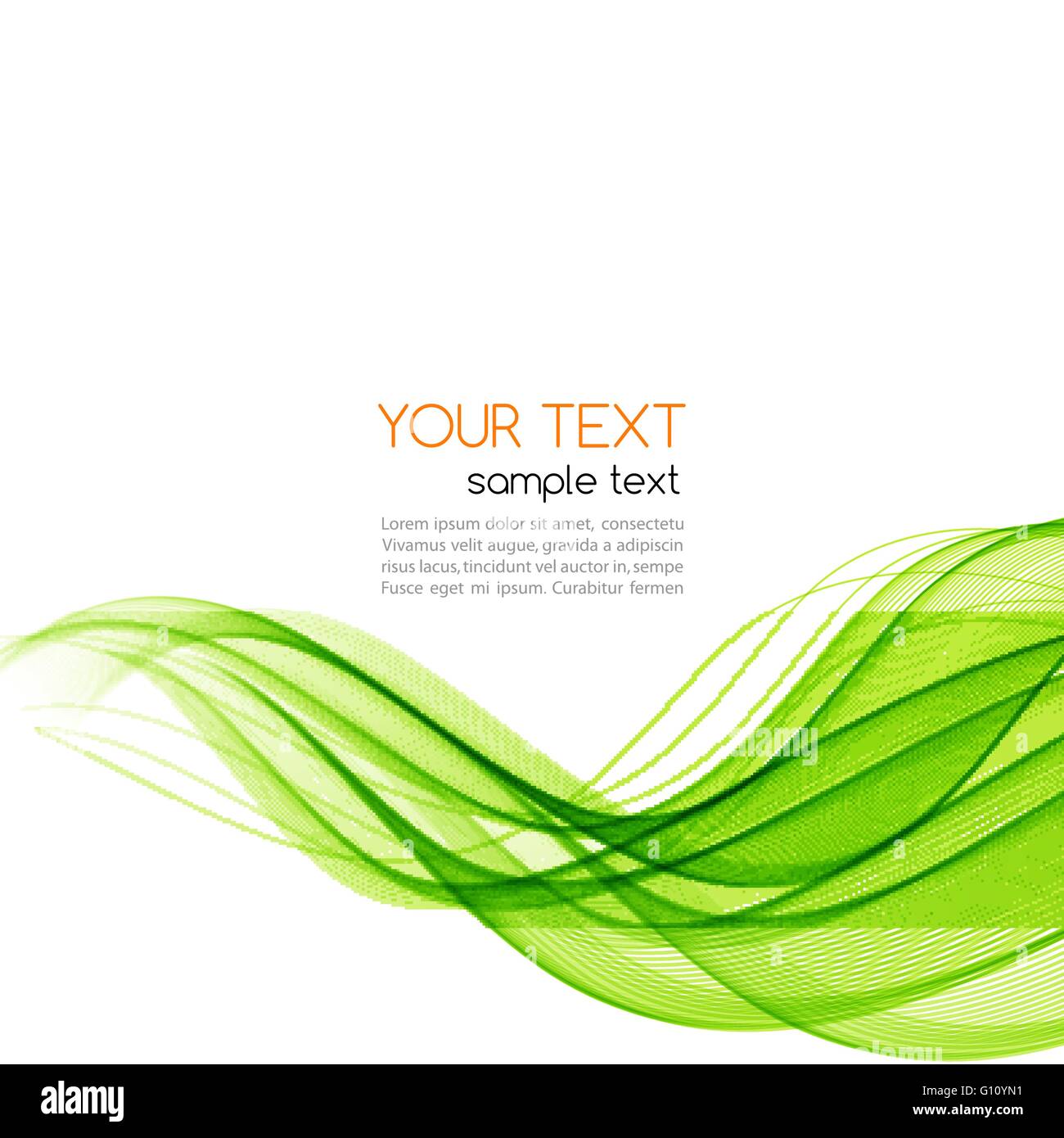 Abstract Motion Smooth Color Wave Vector Curve Green Lines Stock Vector Image And Art Alamy