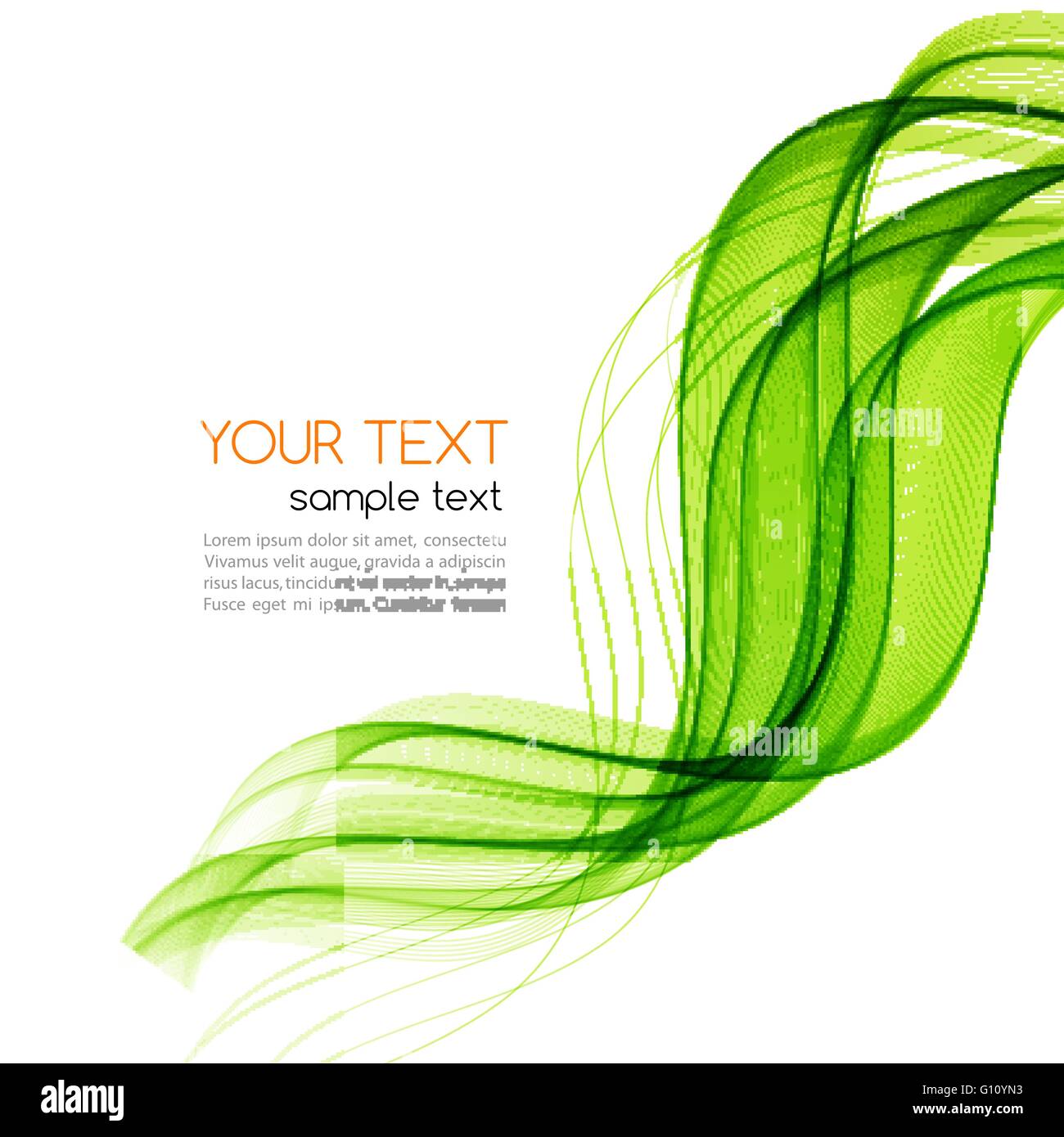 Abstract Motion Smooth Color Wave Vector Curve Green Lines Stock Vector Image And Art Alamy