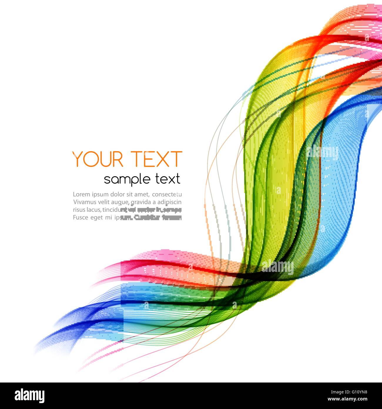 Vector Abstract color wave background. Rainbow wave Stock Vector Image ...