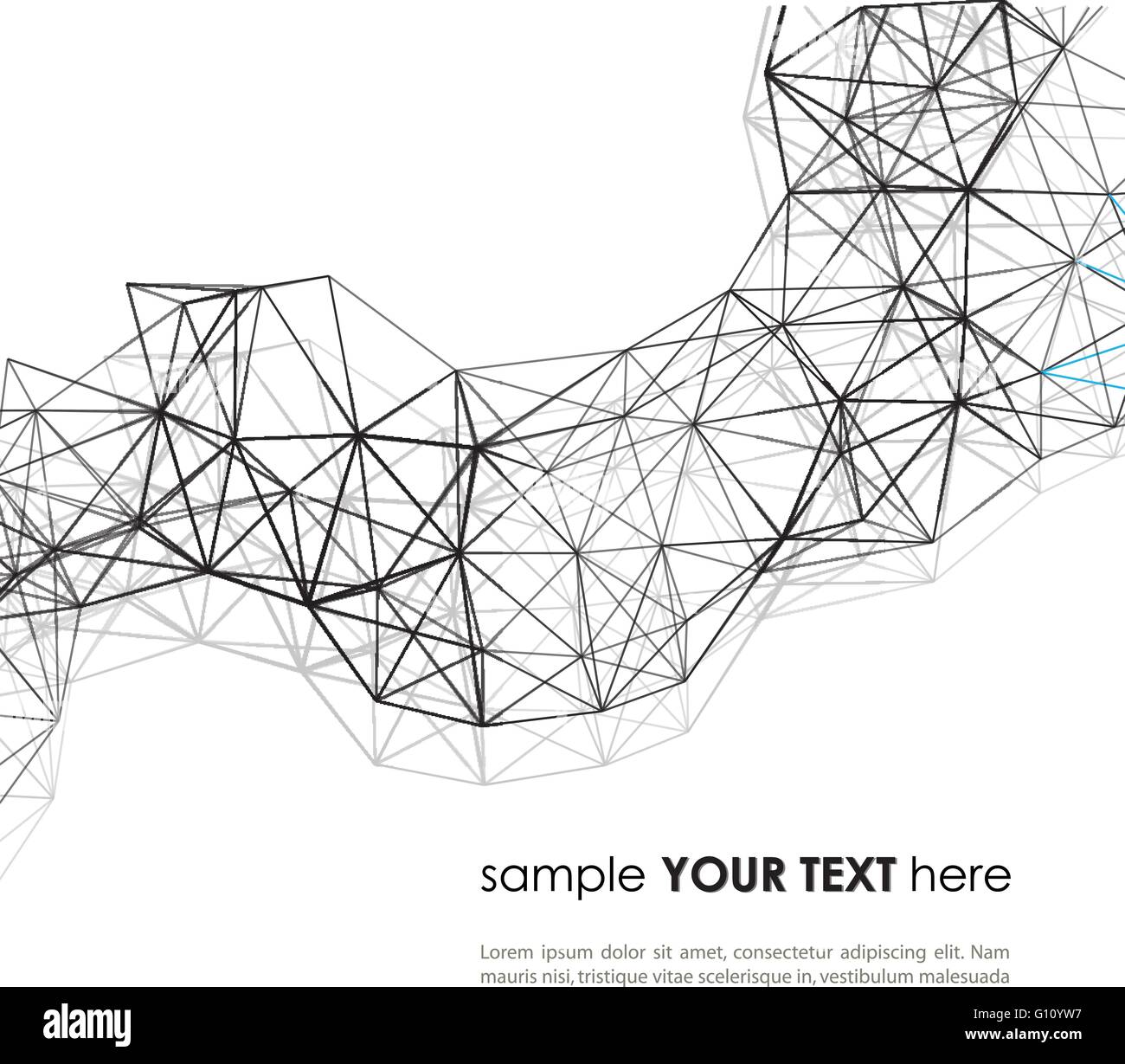 Wireframe surface vector background abstract Stock Vector Images - Alamy